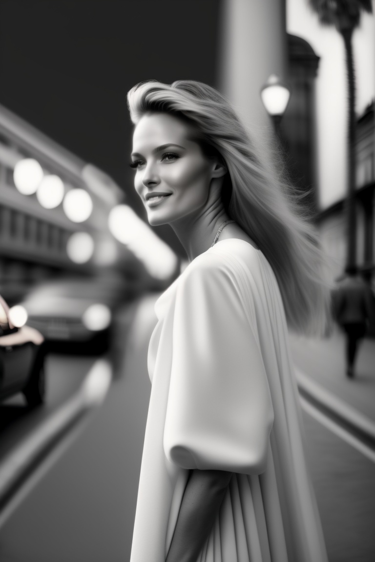 Lexica - Grainy black and white full-body photorealistic portrait of a ...