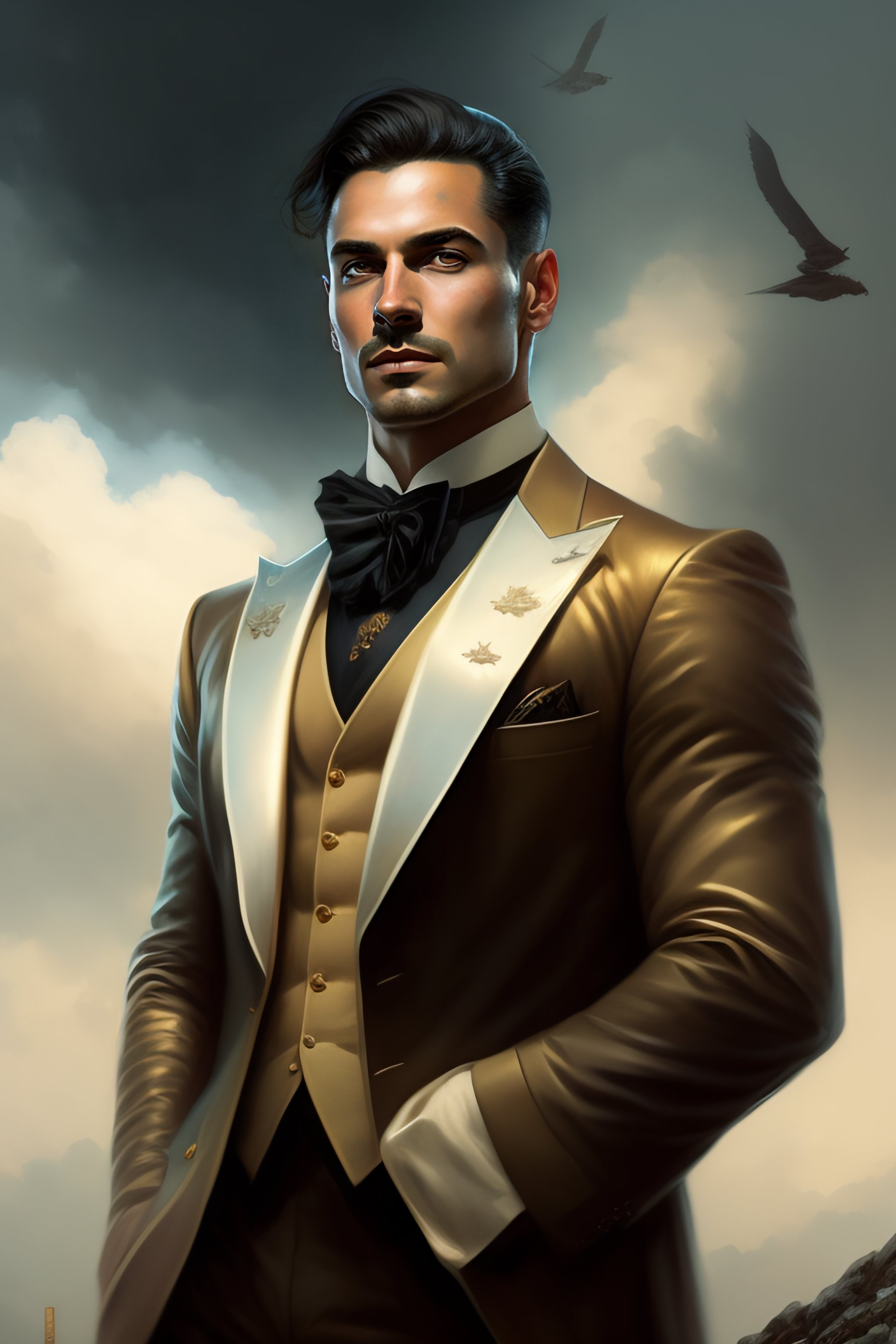 Lexica - Portrait of a parapsychologist, 1920, with used suit, epic ...