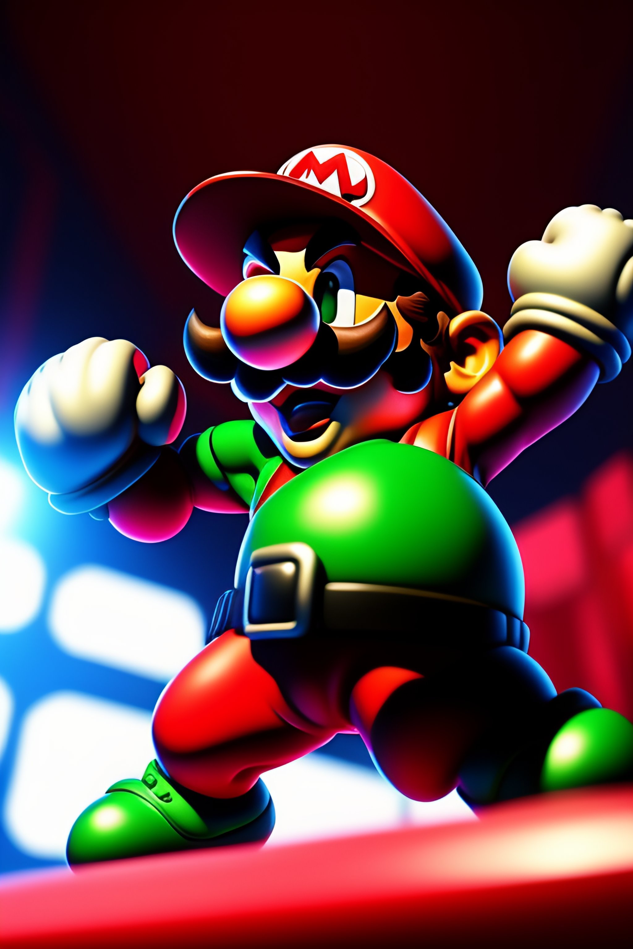 Lexica - Mario and his gang beating up yoshi, Realistic, Blood, drama ...