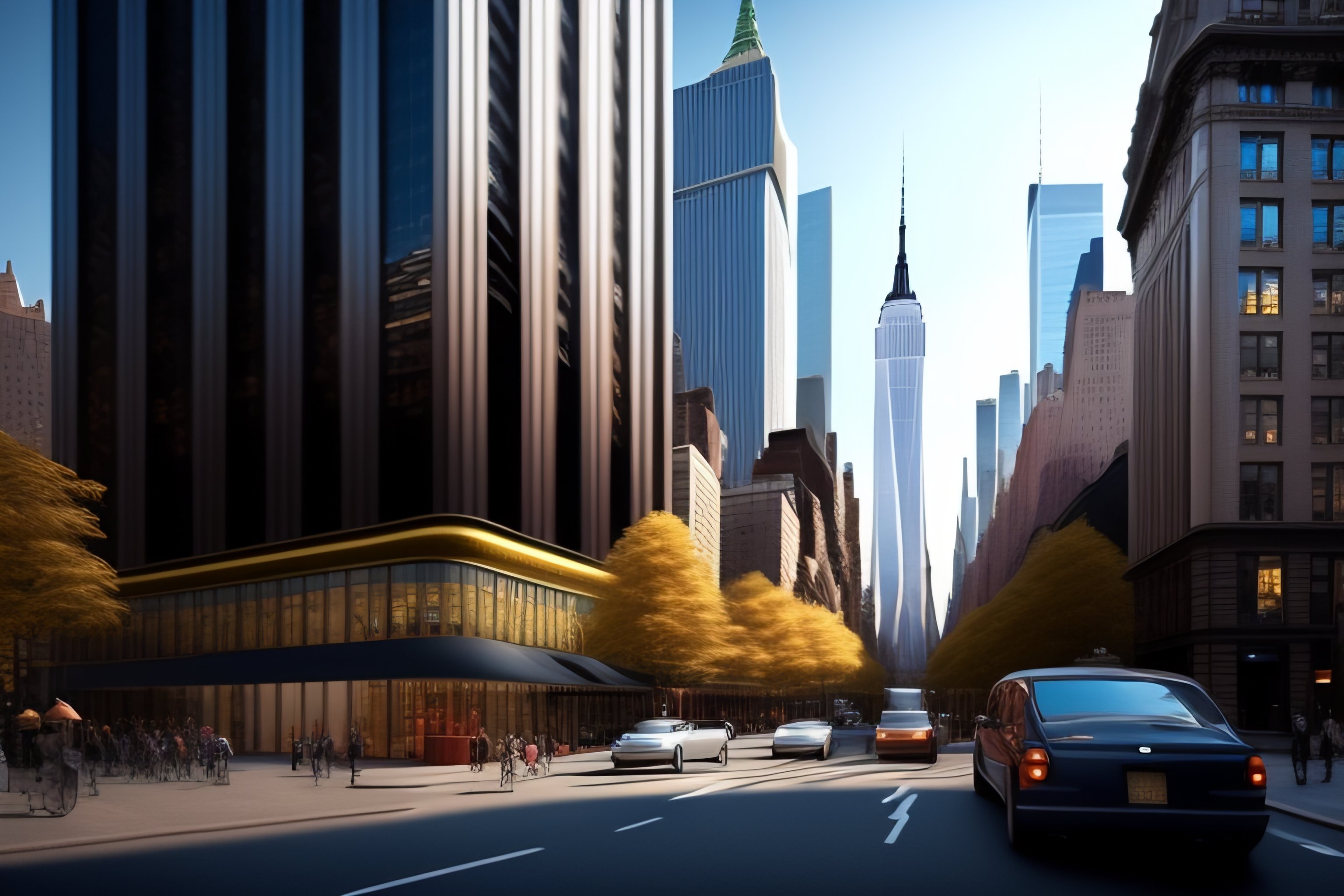 Lexica - New york city , hyper realistic, ultra detailed,