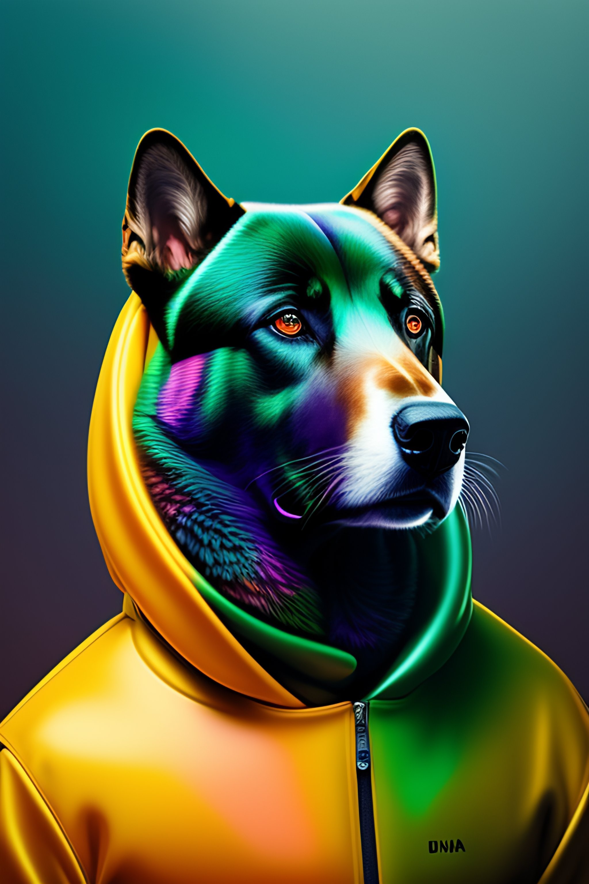 Lexica - DNA, art, human, animals, in the style of ben jennings