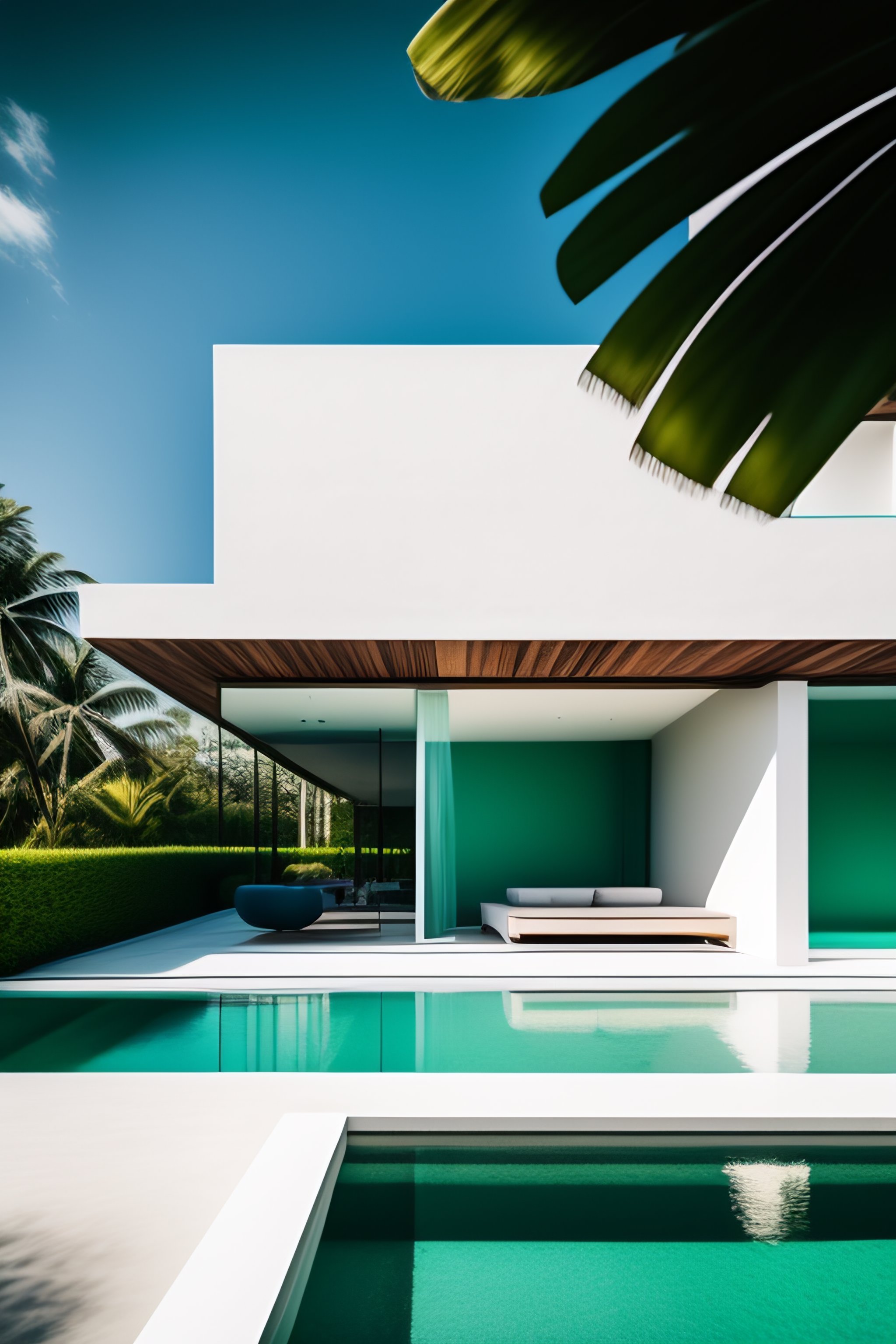 Lexica - Modern tropical house with ulin wood, minimalist, modern ...