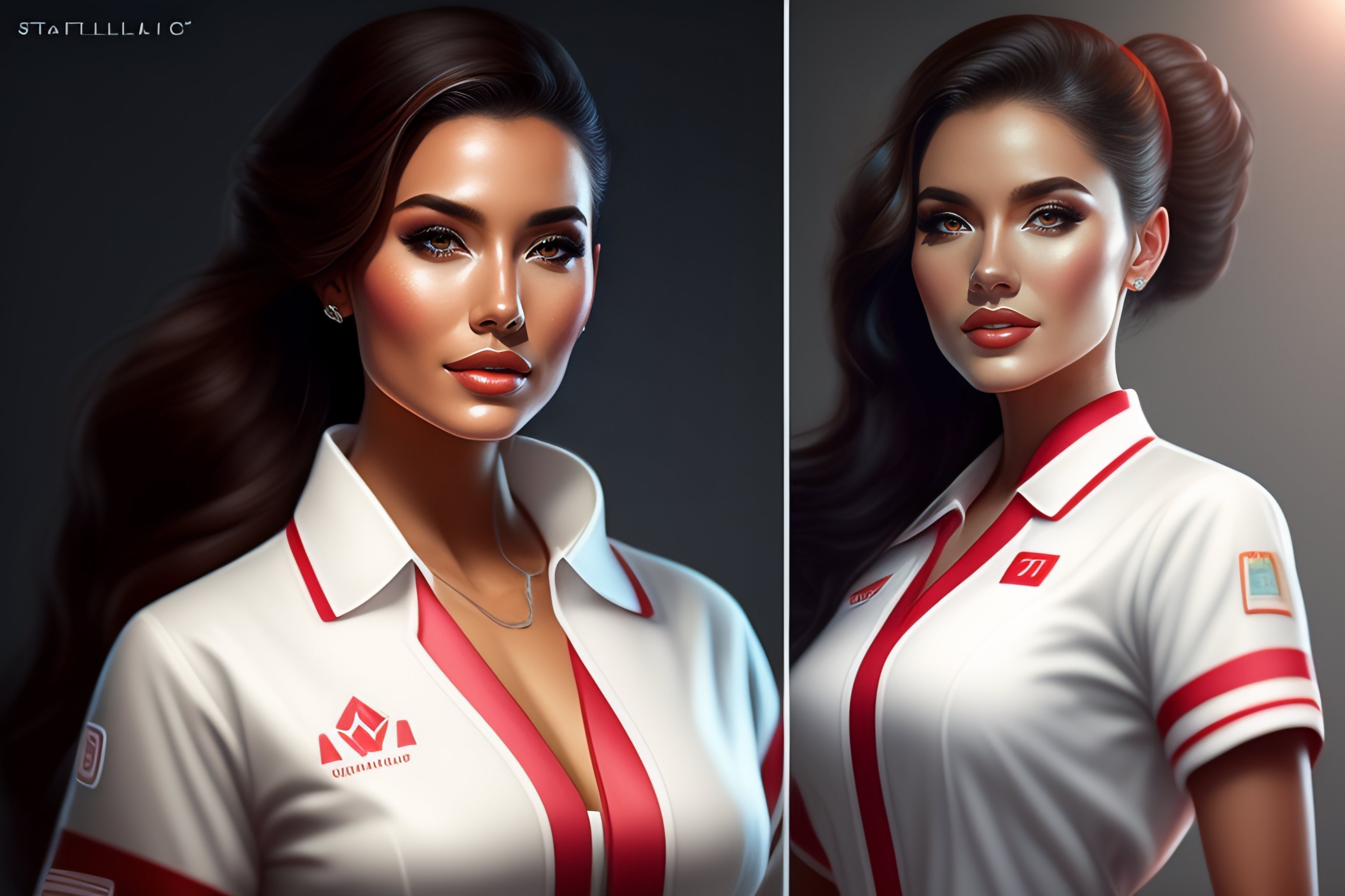 Lexica - Full body photo of a gorgeous young woman wearing a nurse ...
