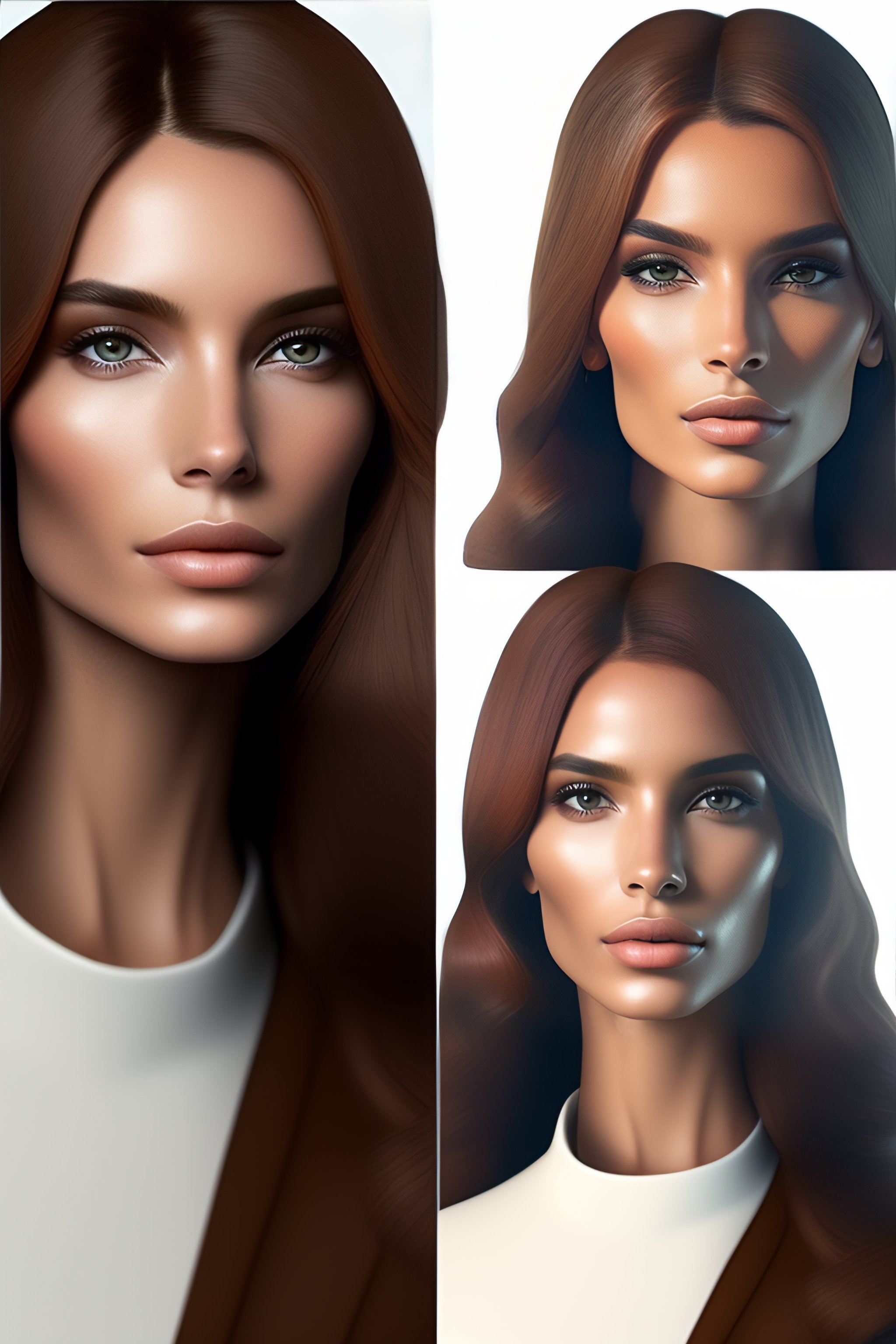 Lexica - Create an image of a woman with a height of 1.61 meters, a ...