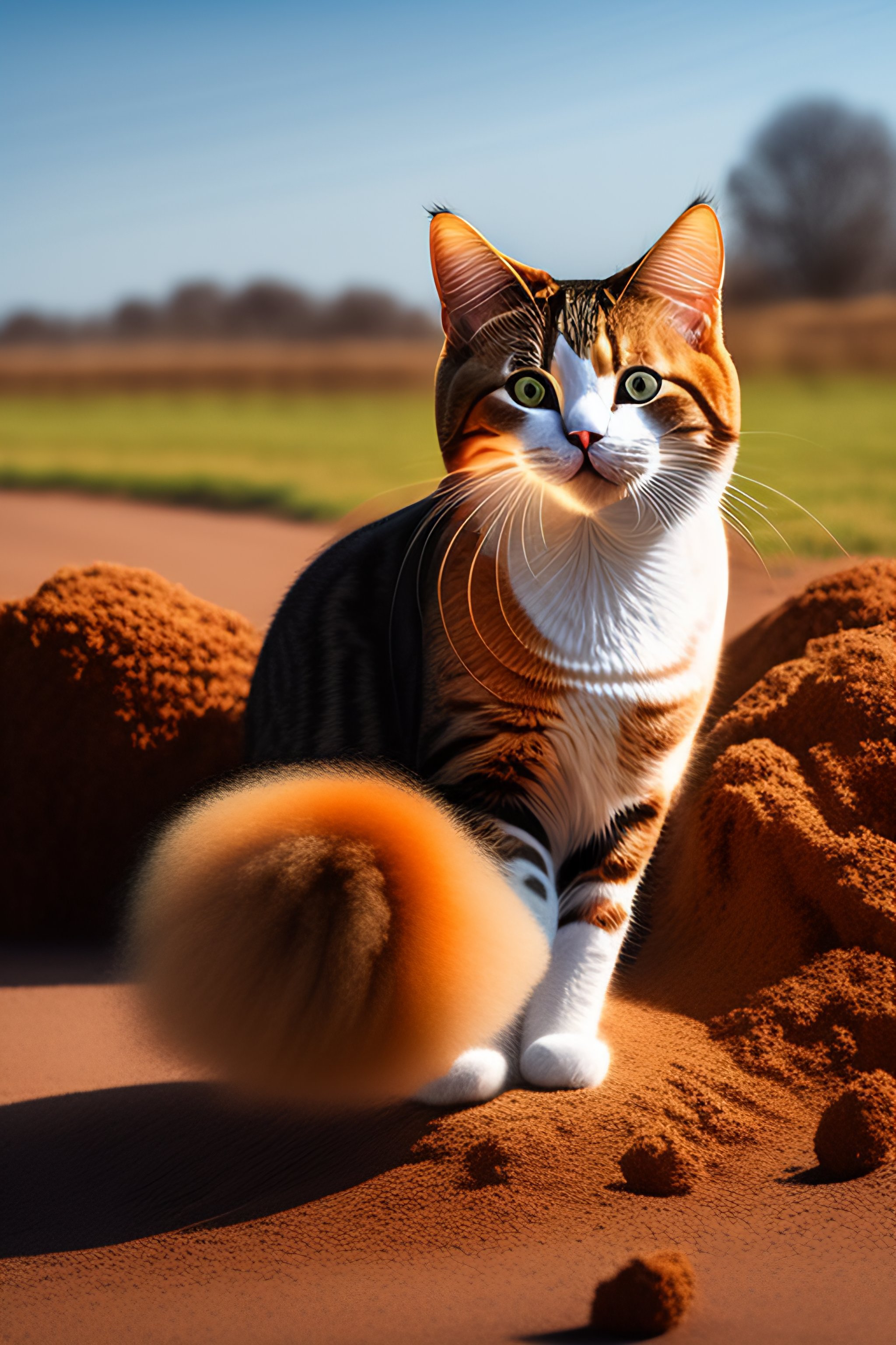 Lexica - Cat bursting against the ground