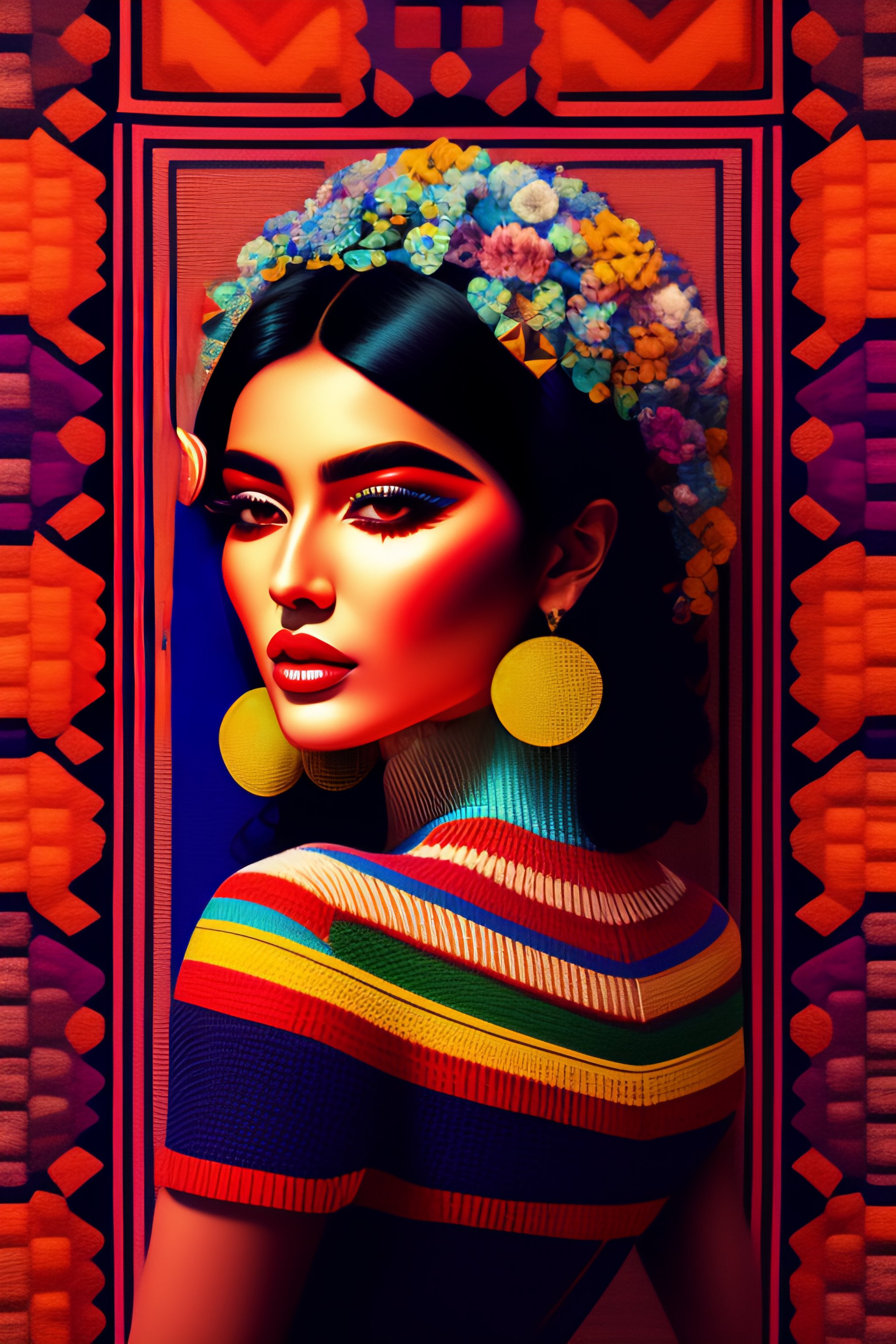 Lexica - Persian pop art , fashion style, urban art , Persian Carpet ...