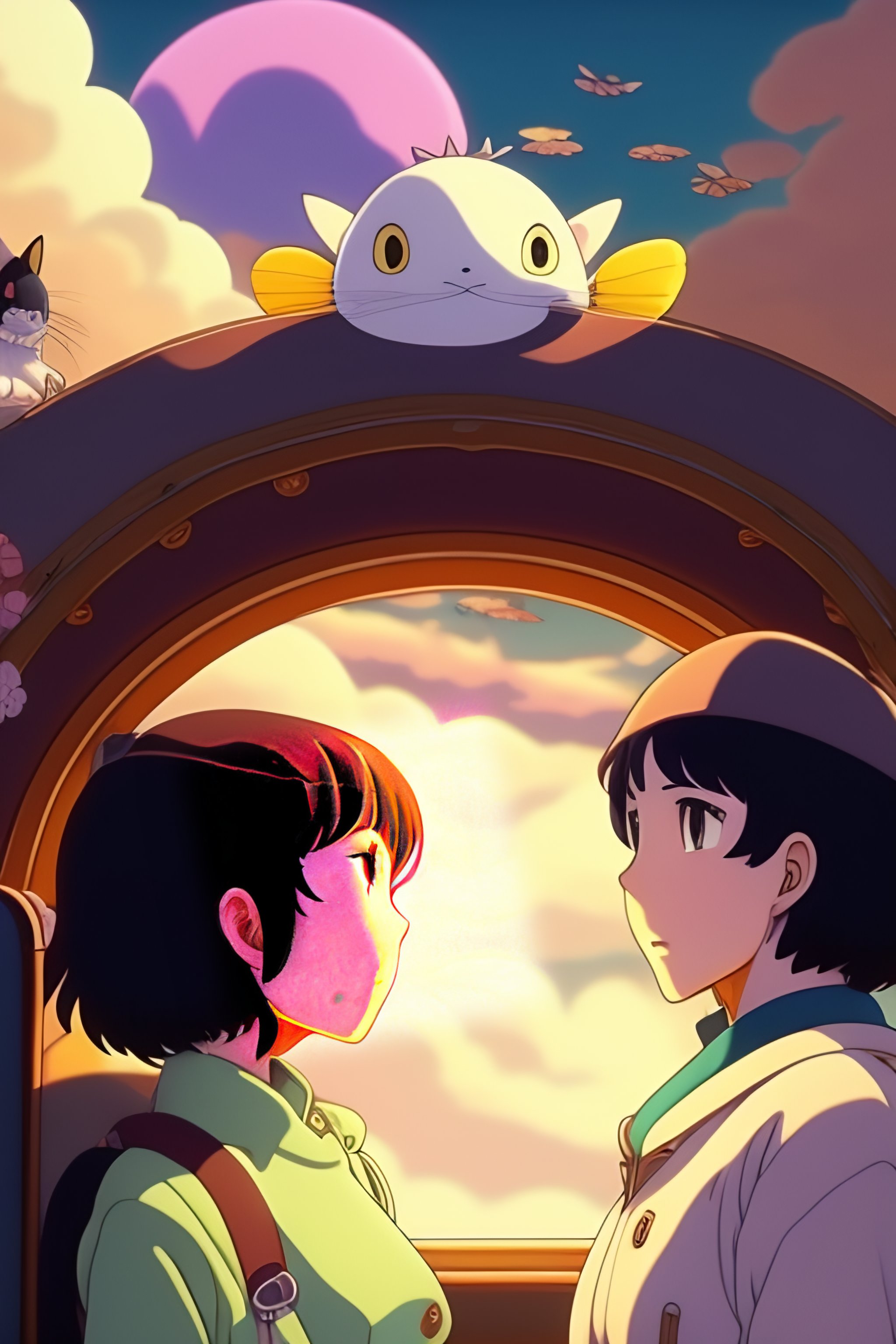 Lexica - Flying prime numbers in studio ghibli style