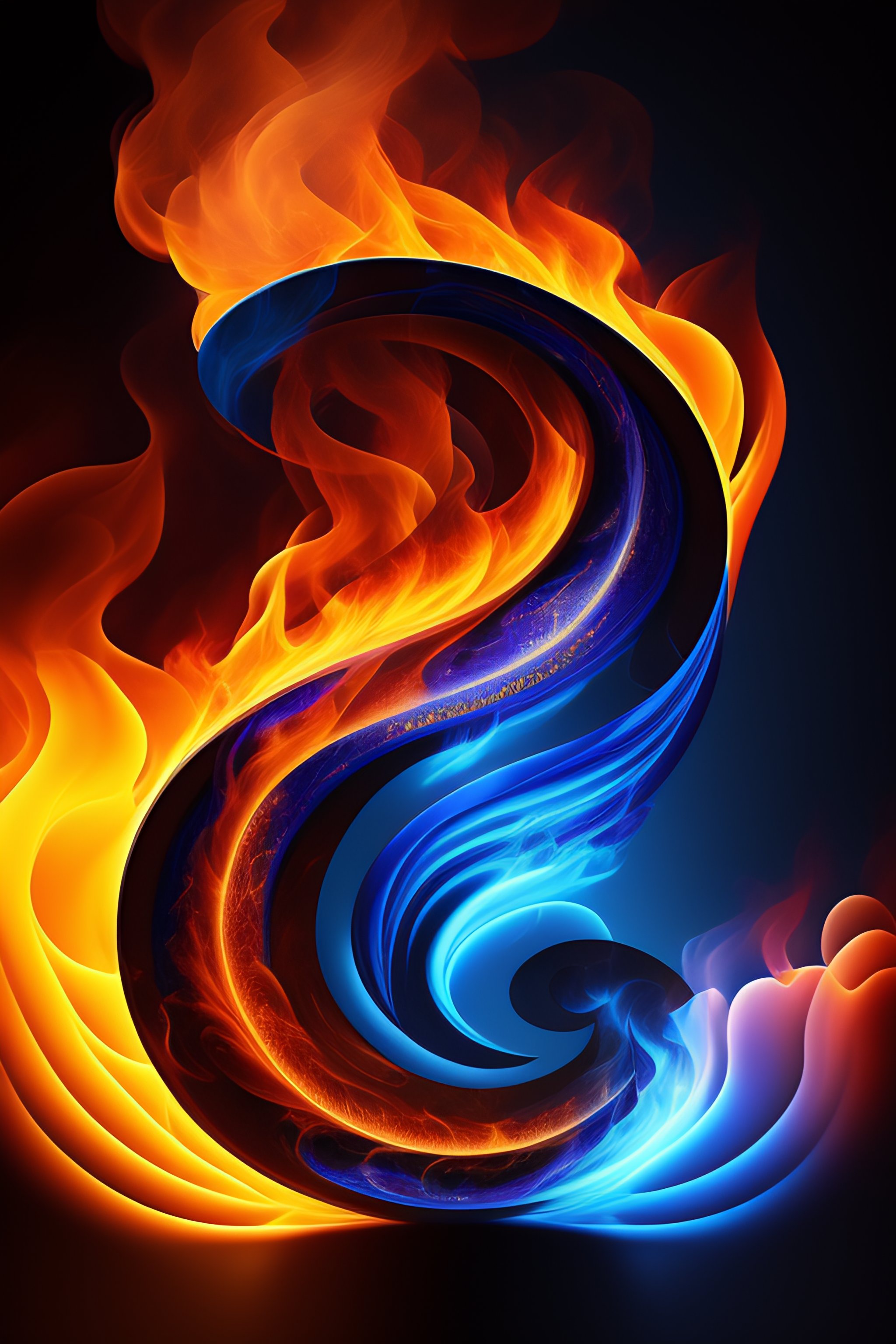 Lexica - Word "risen" in fire and blue fire