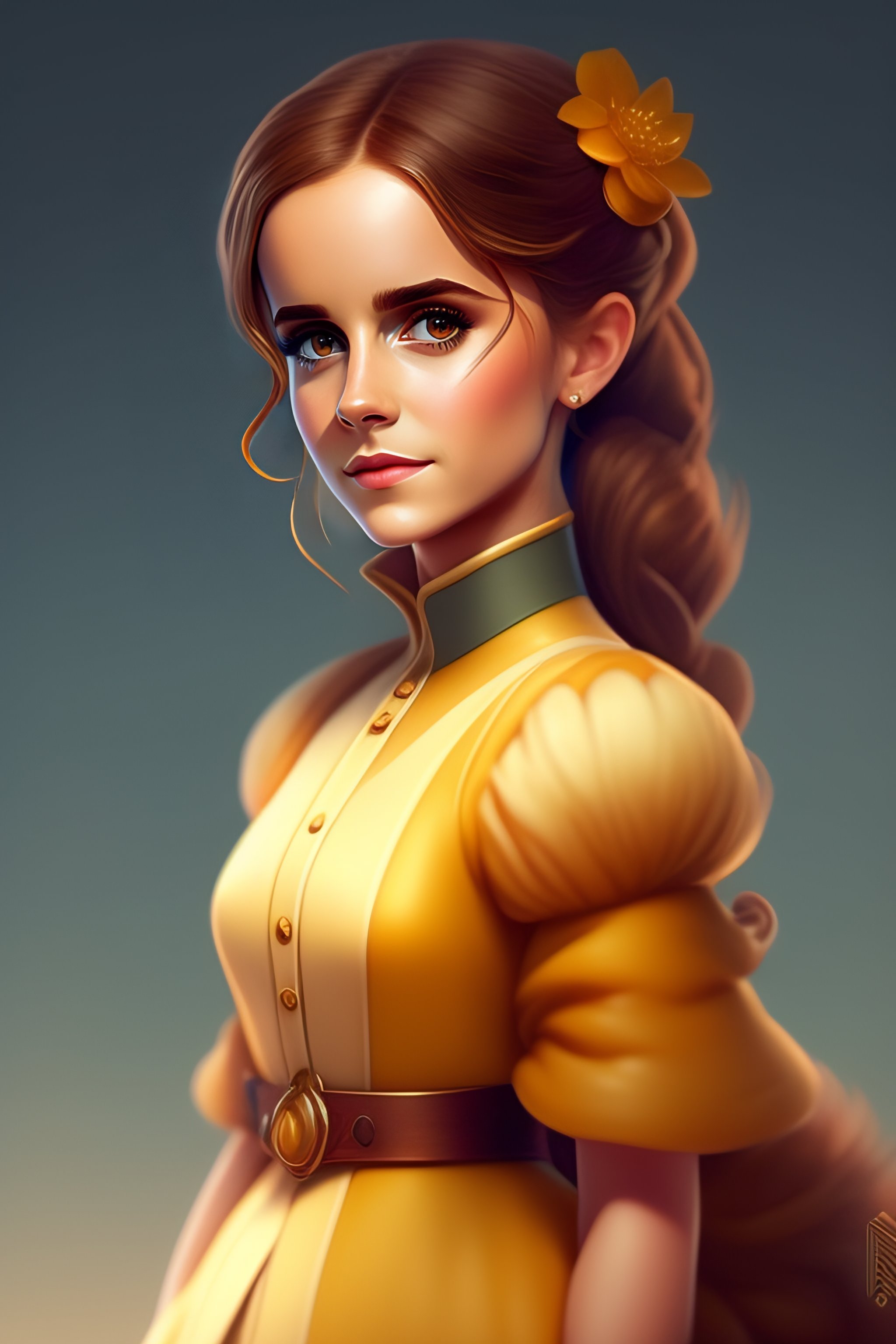 Lexica - Cute and adorable cartoon Emma Watson, fantasy, dreamlike ...