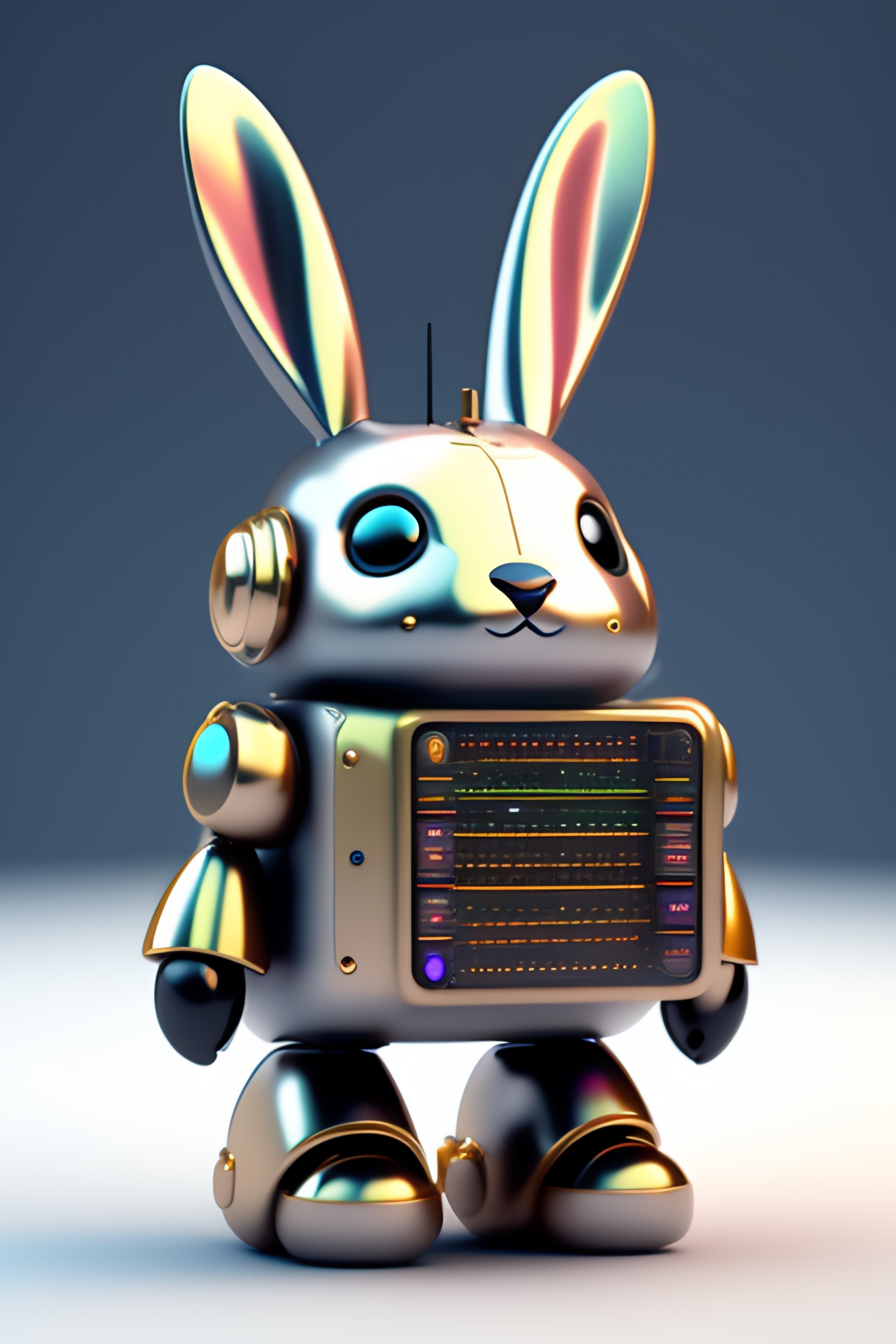 Lexica - A very cute robot bunny made from modular synthesizers, analog ...