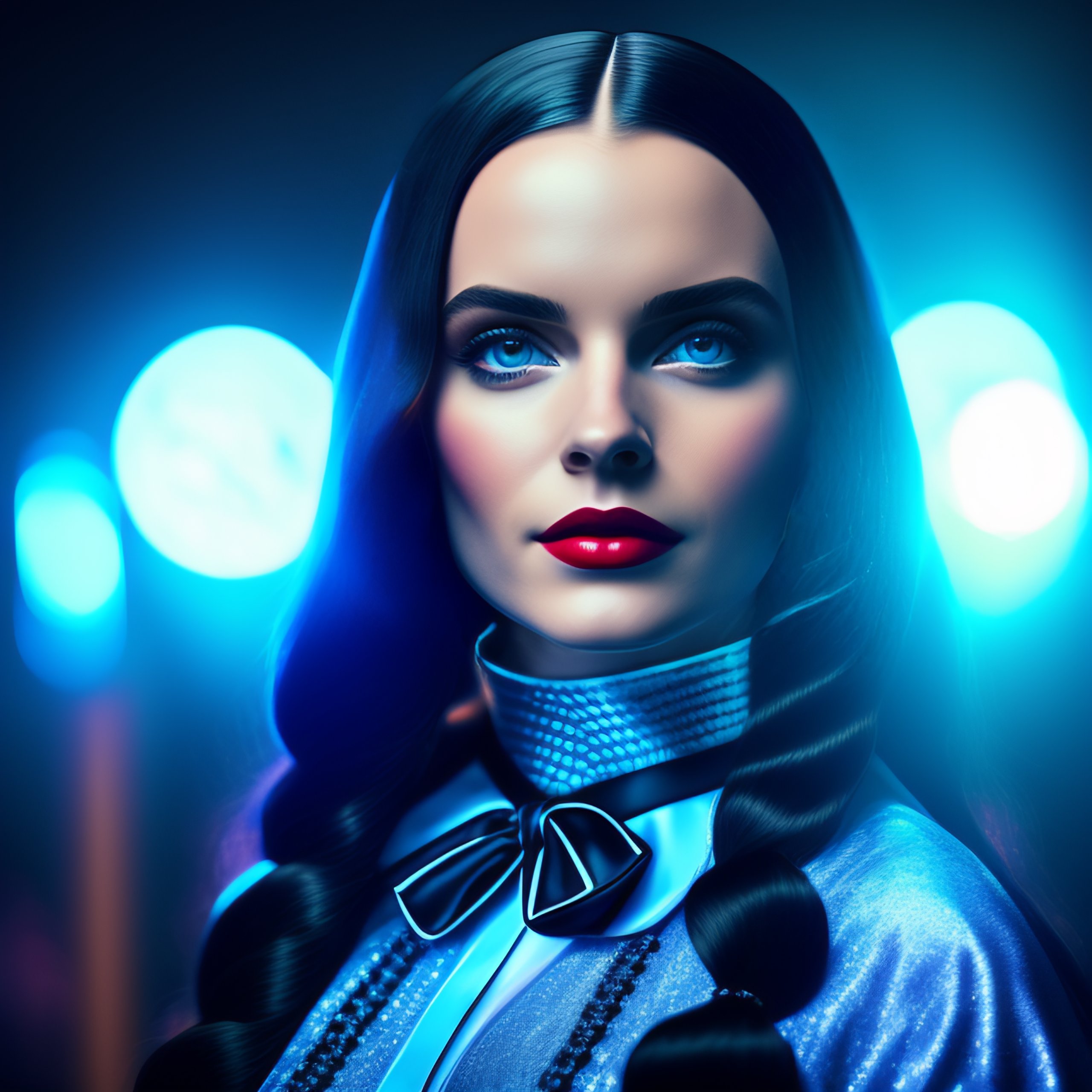 Lexica - Wednesday Addams, blue, fantasy, fantasy style, magic, bright ...