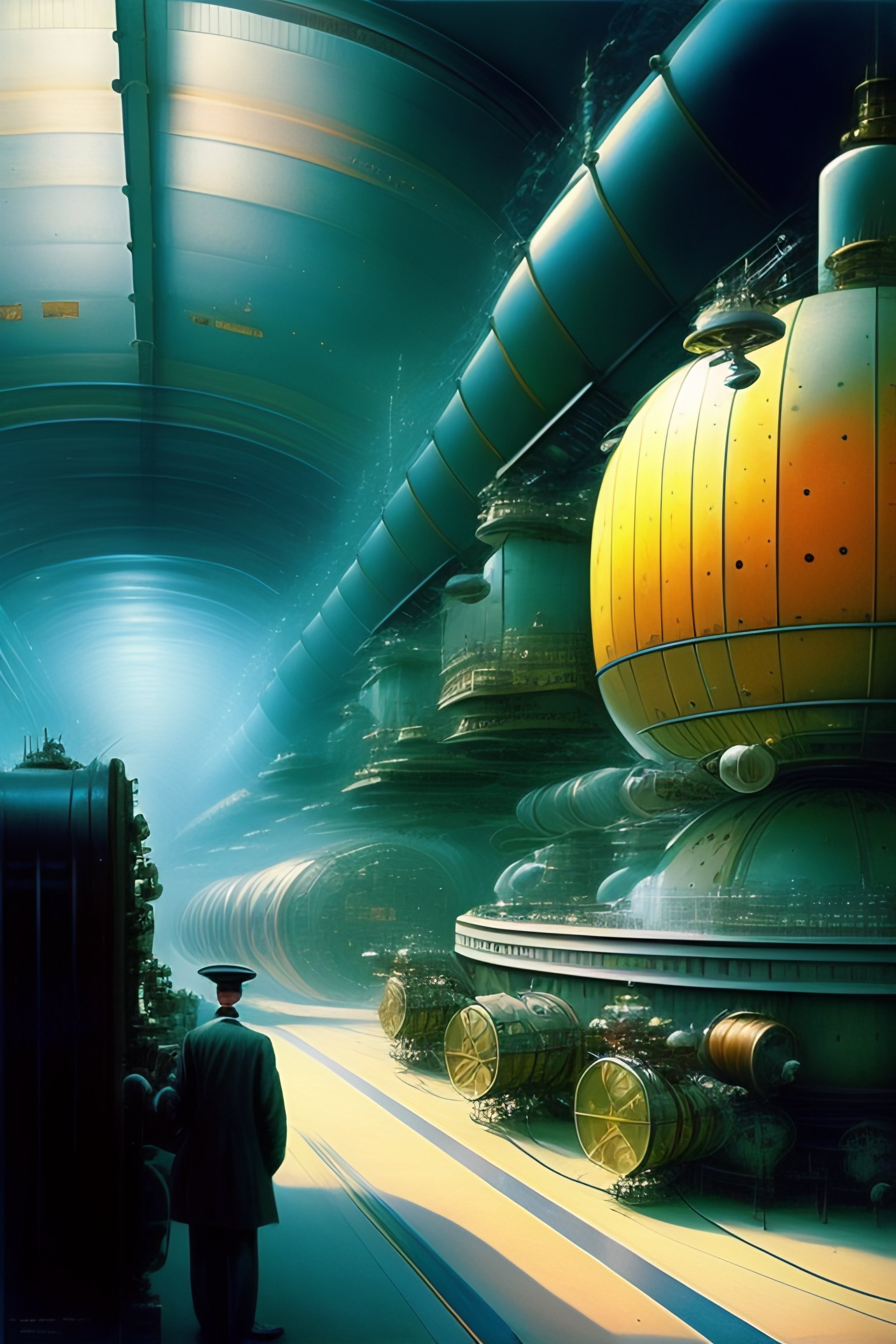 Lexica 1 9 5 0 S Retro Science Fiction Particle Accelerator Scene