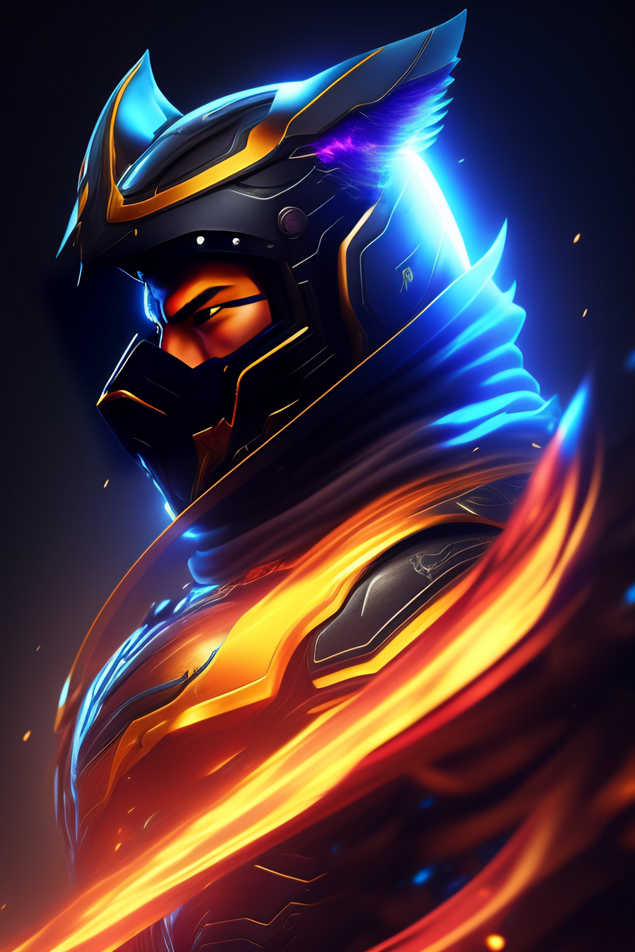 Lexica - Gaming logo esport with Reaper from Overwatch wearing a galaxy ...