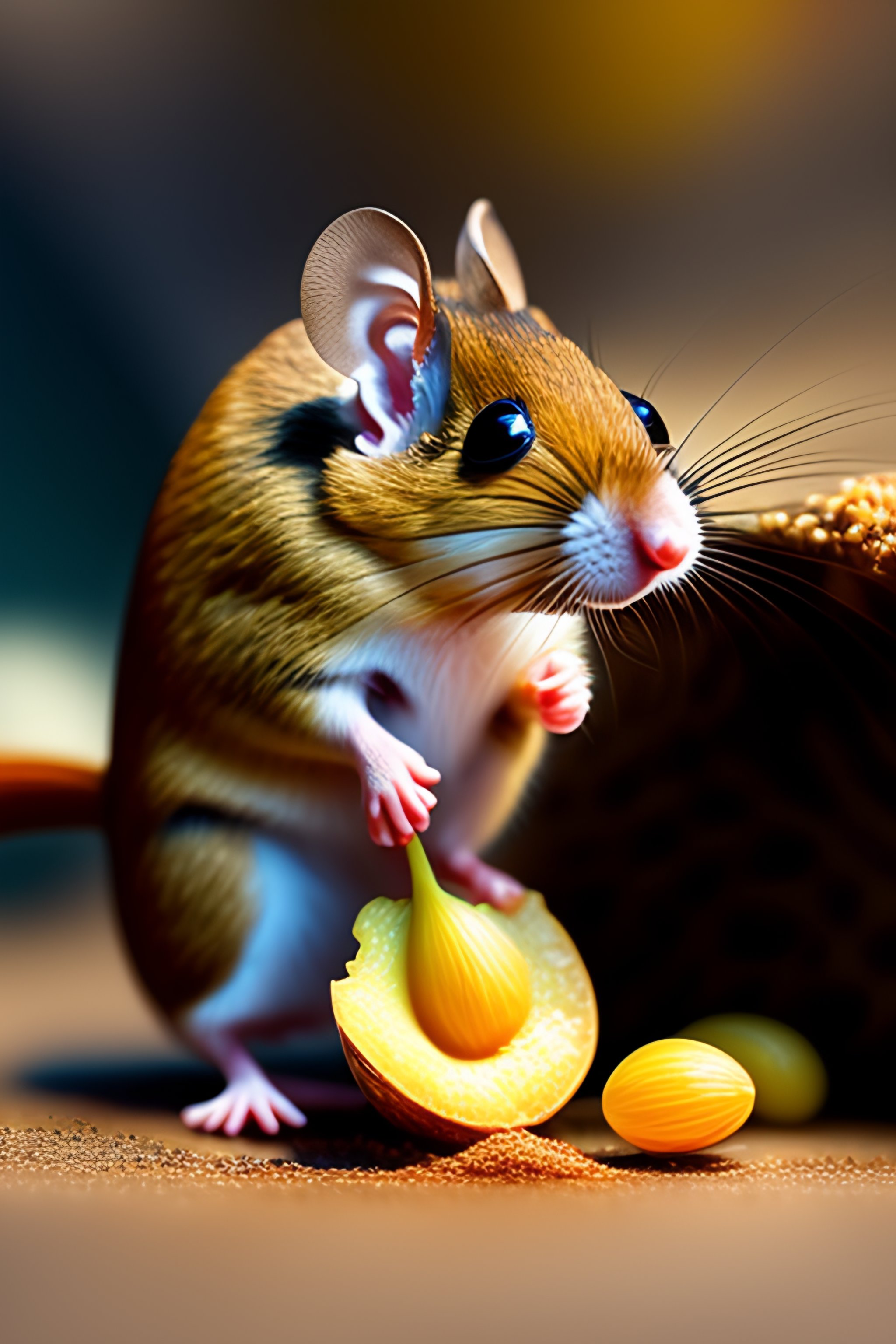 Lexica - Mouse driving a nut