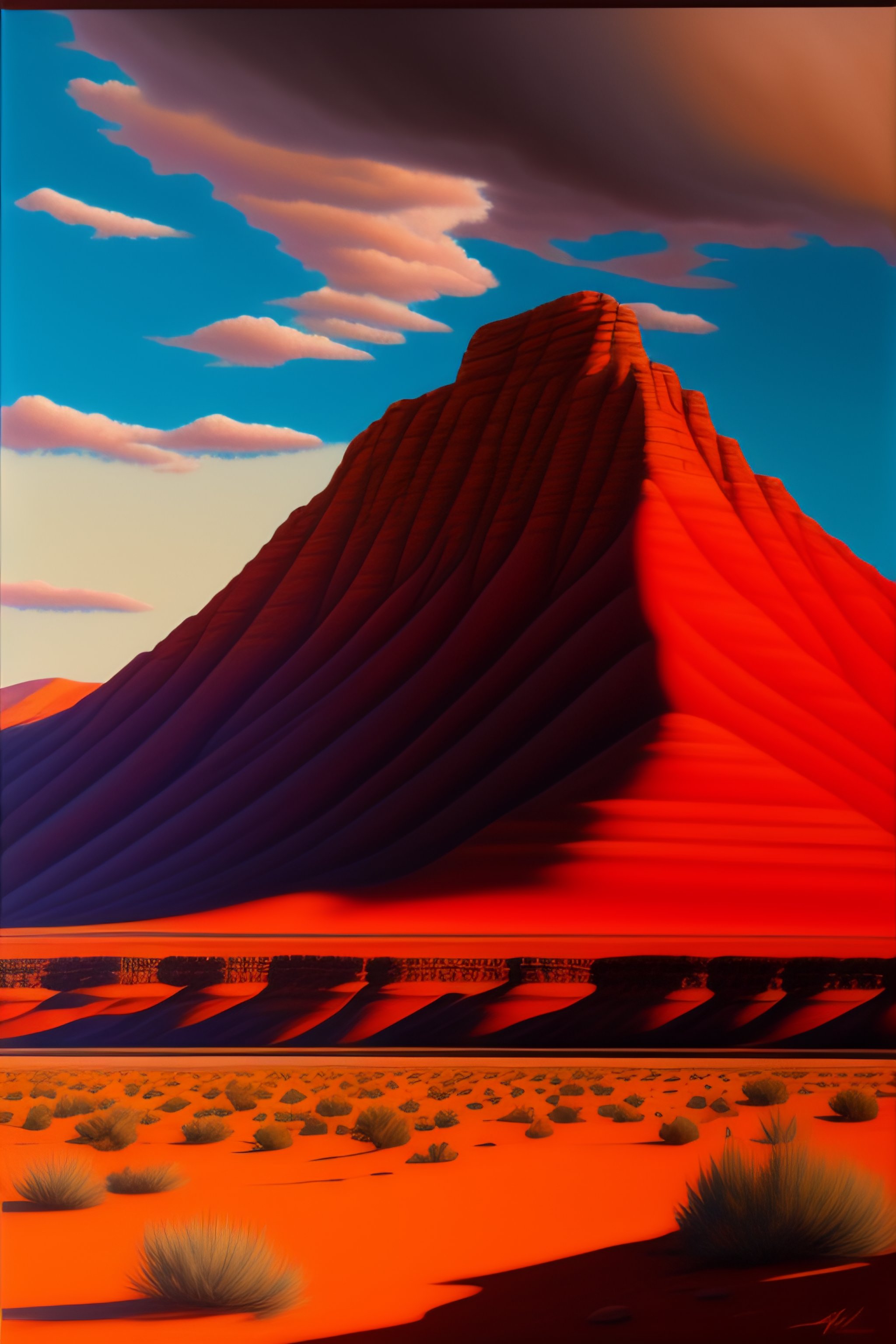 Lexica - Taos new mexico, red mountain, blood drenched, angry ...