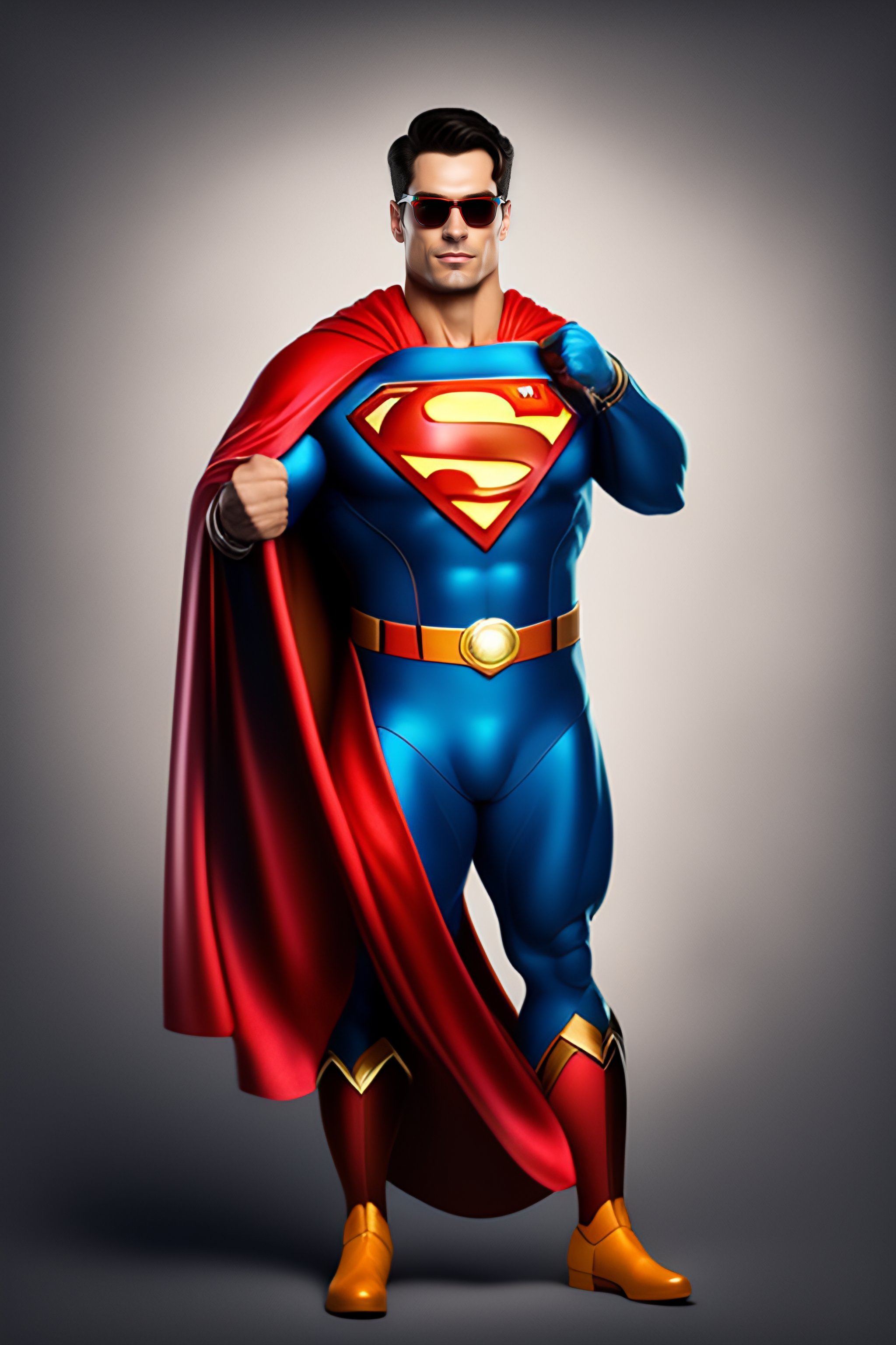 Lexica - It guy in a superman costume and posture