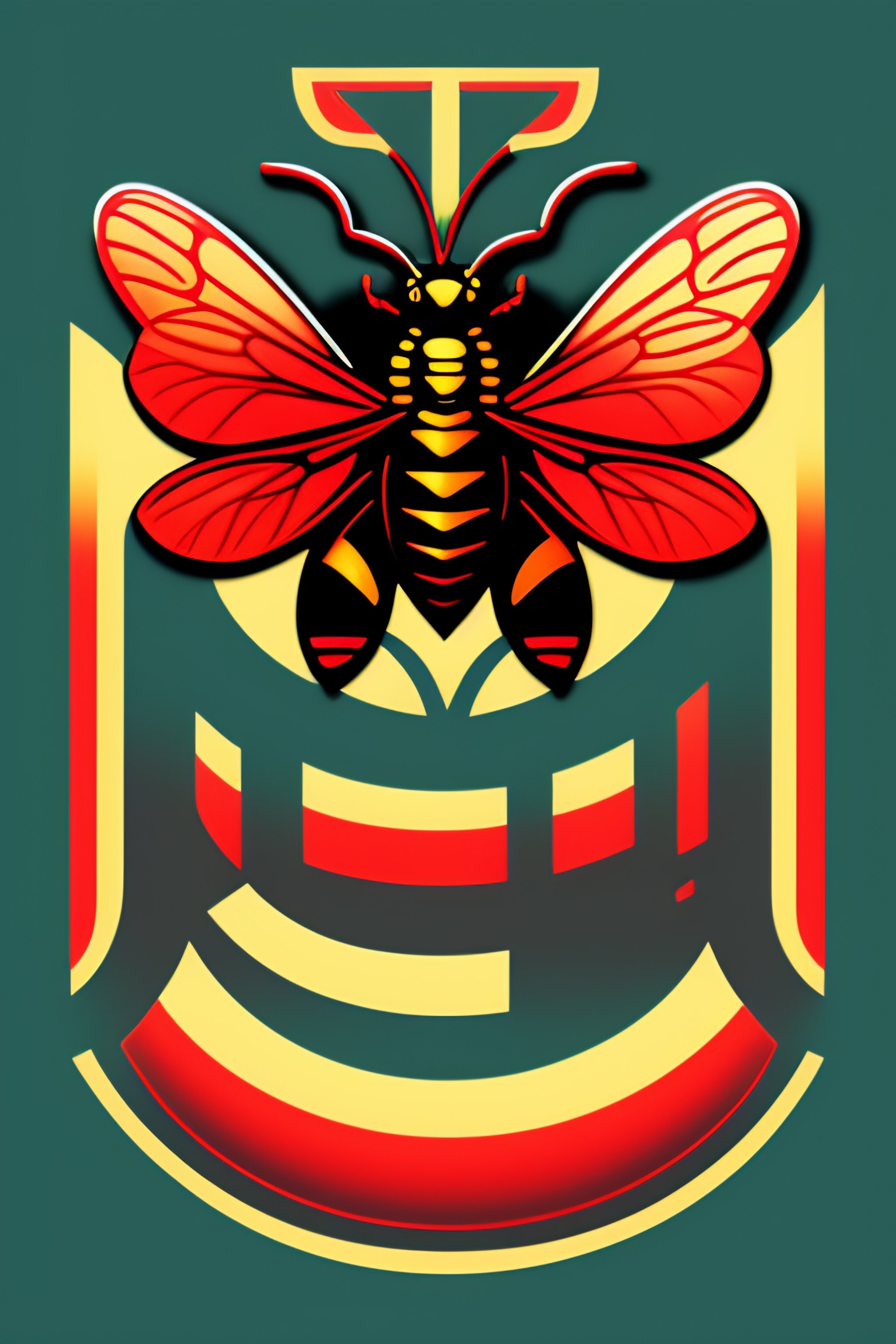 Lexica - Wasp, red heart, purposeful, collected, energetic, conscious ...
