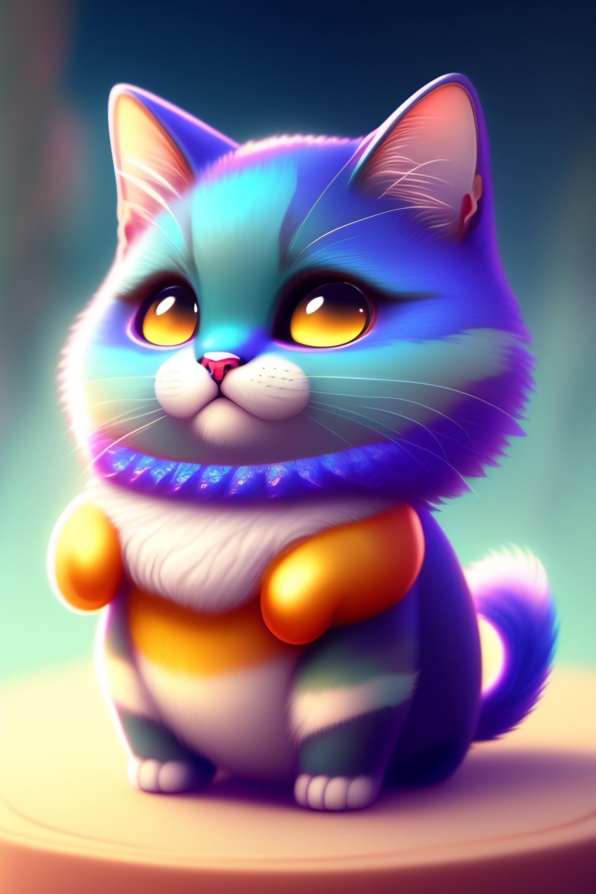 Lexica - Cute and adorable cartoon it cat , fantasy, dreamlike, surrealism, super cute, trending ...