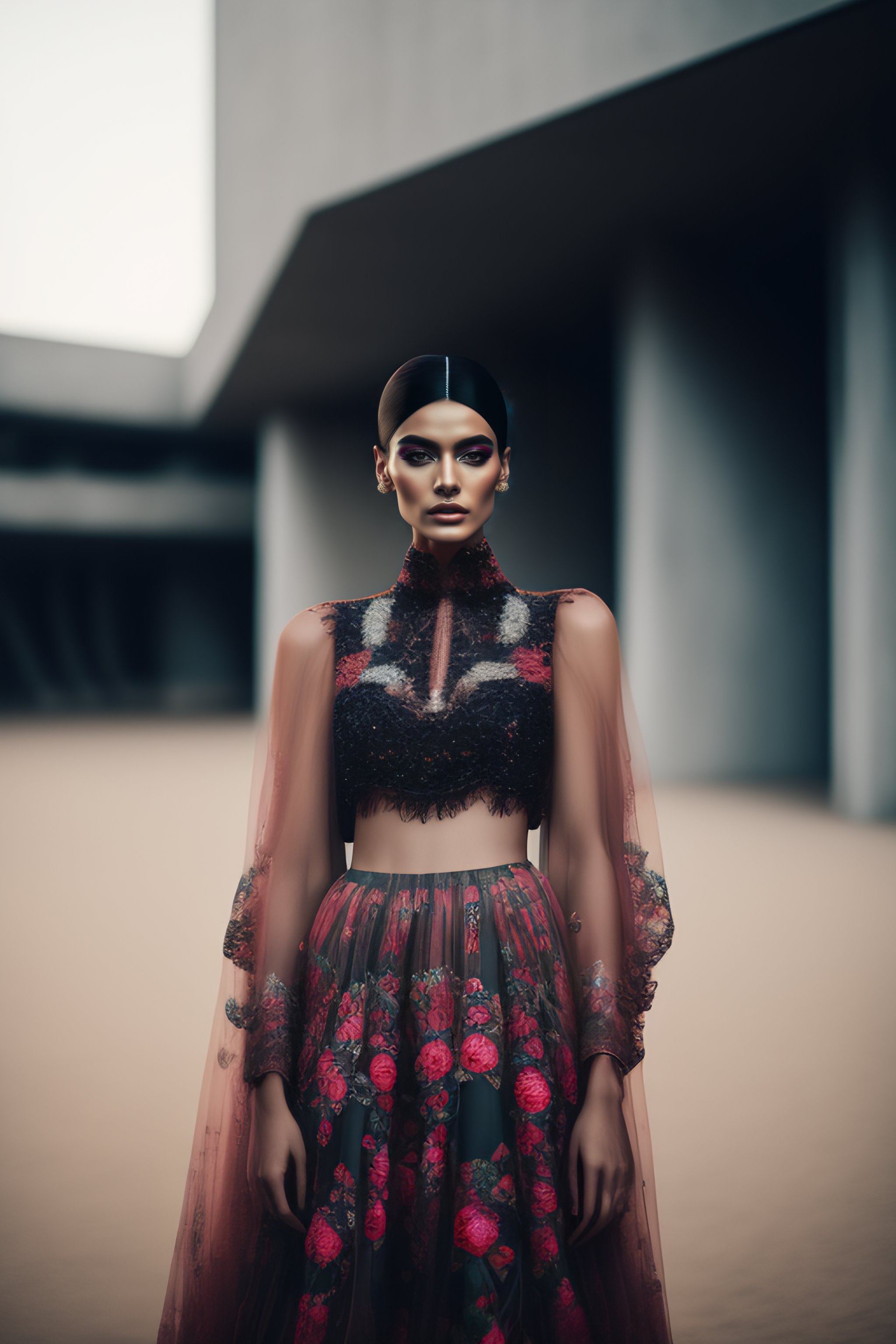 Lexica - Portrait of haute couture beautiful pakistani fashion model ...