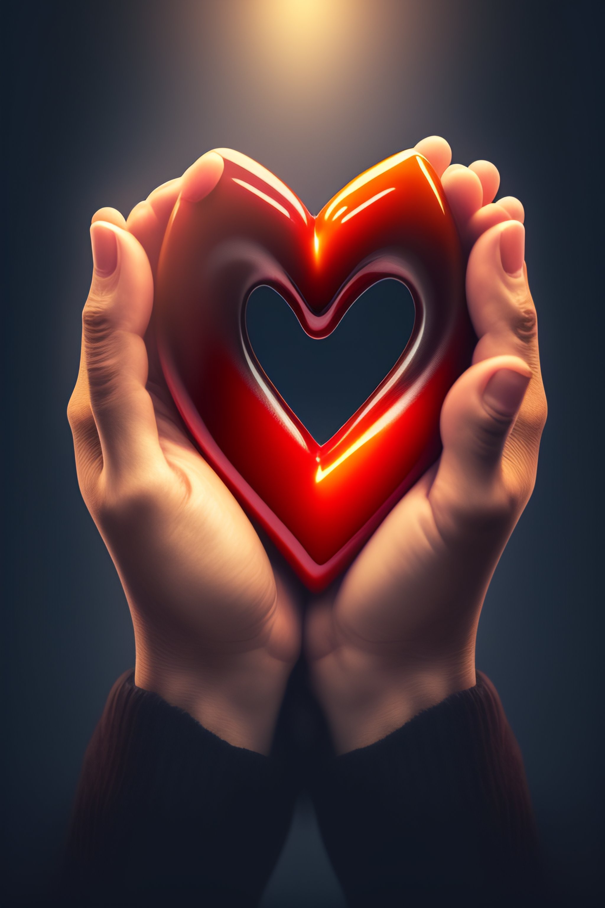 Lexica - Two hands separating a heart apart, 8k resolution, 4k, HD ...