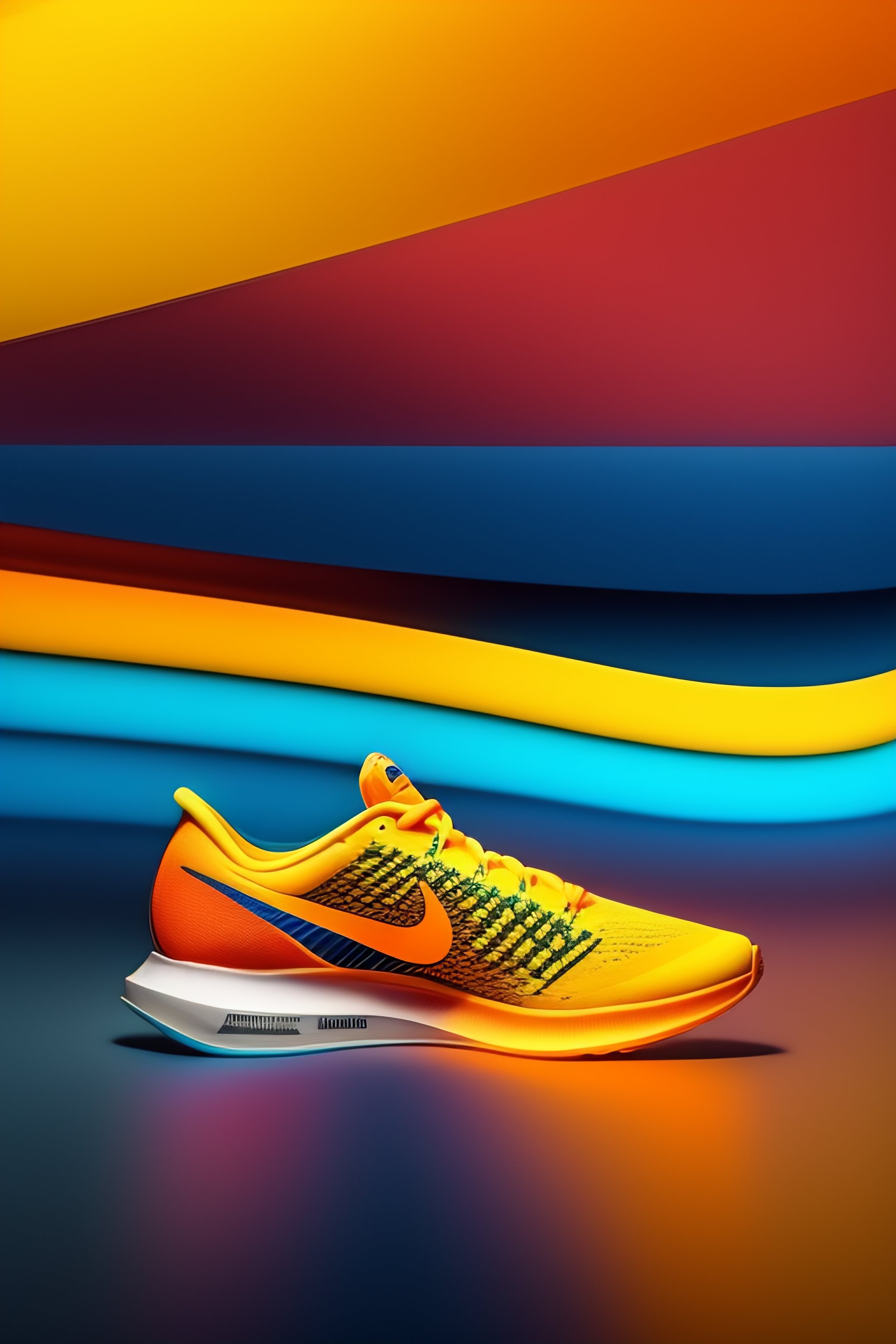 Lexica - Yellow blue orange red color nike shoes