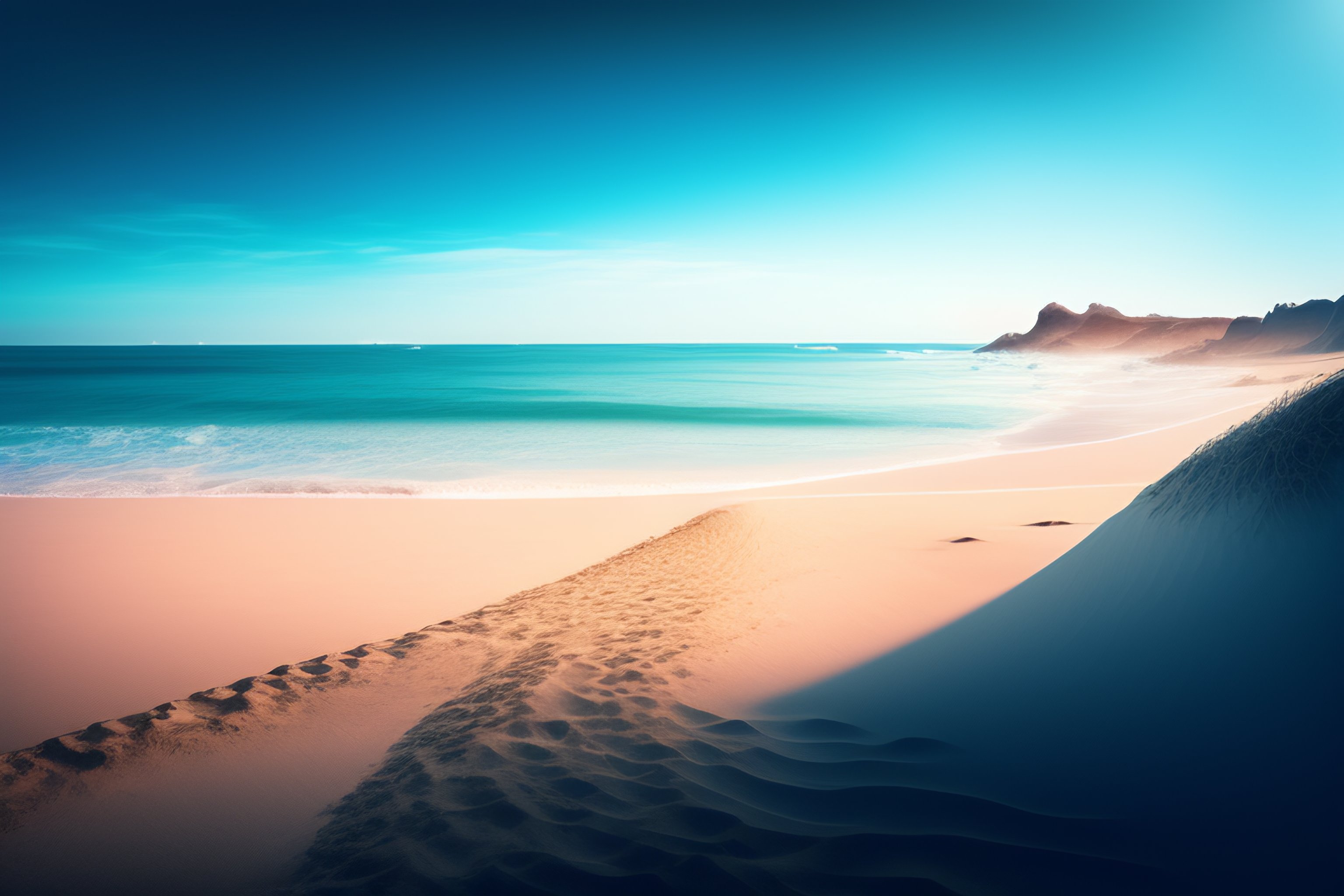 Lexica - Hellscape of the beach album cover, modern, film, soft ...