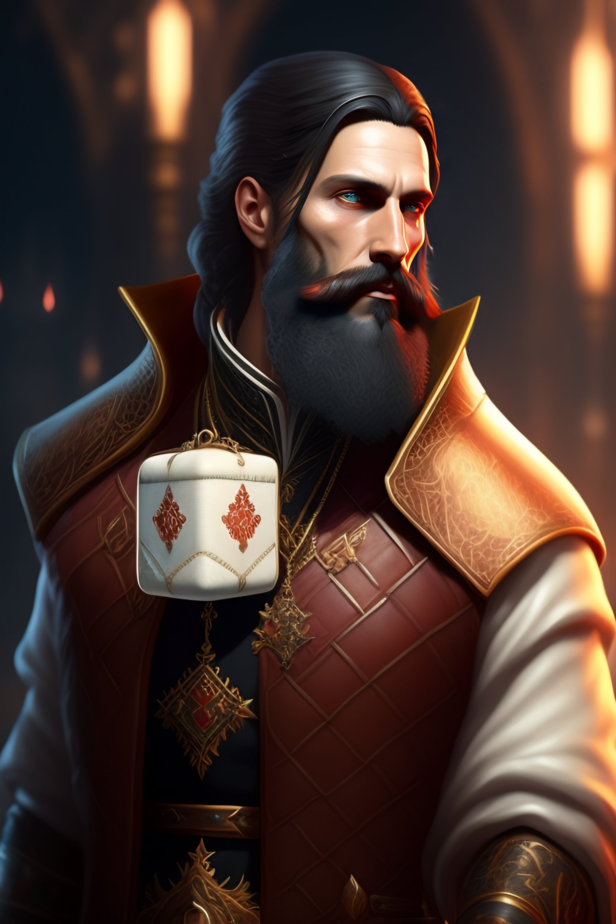 Lexica - Rasputin holding a leather pouch of white powder, necromancer ...
