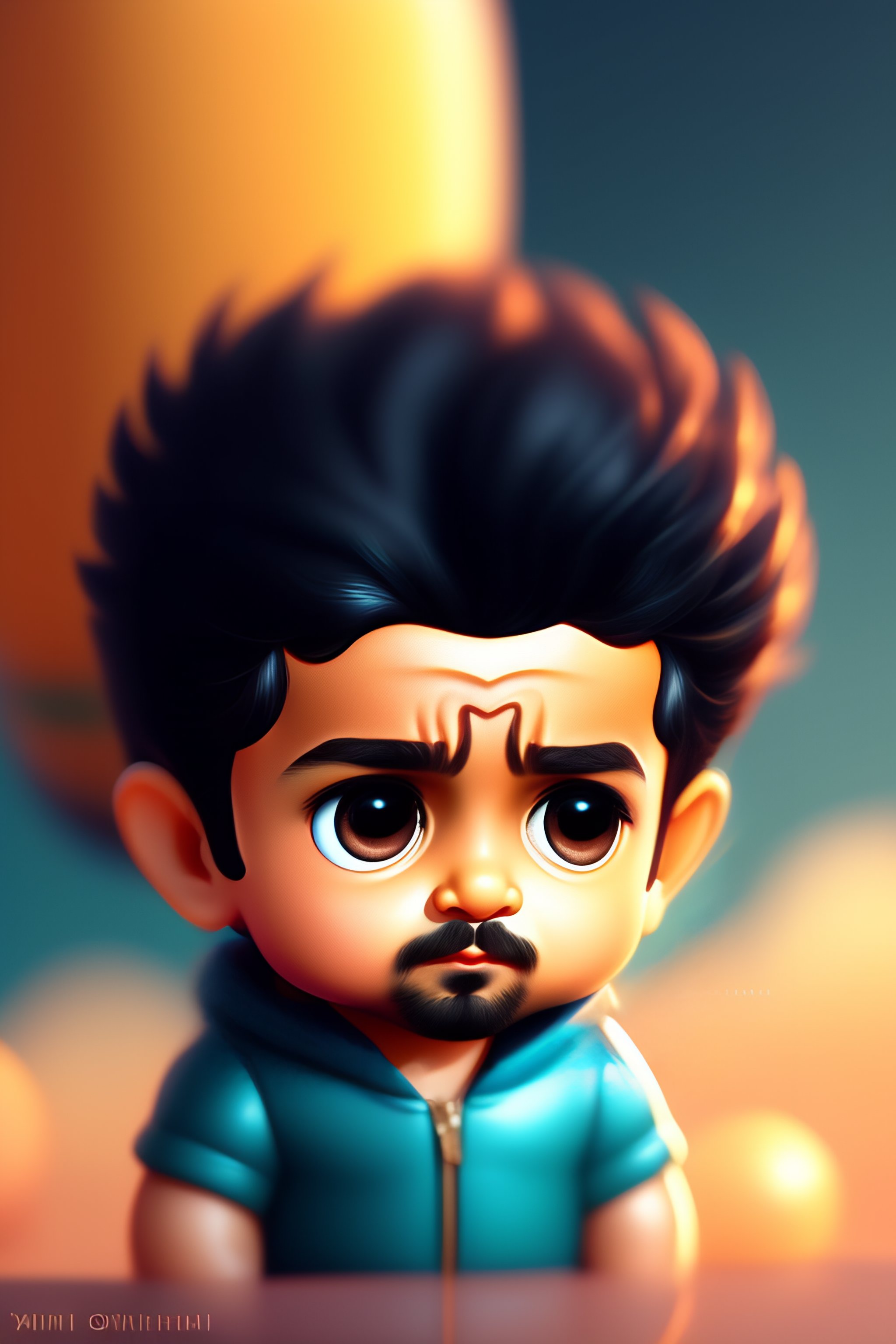 Lexica - Cute and adorable cartoon Hrithik Roshan baby, vikram vedha ...