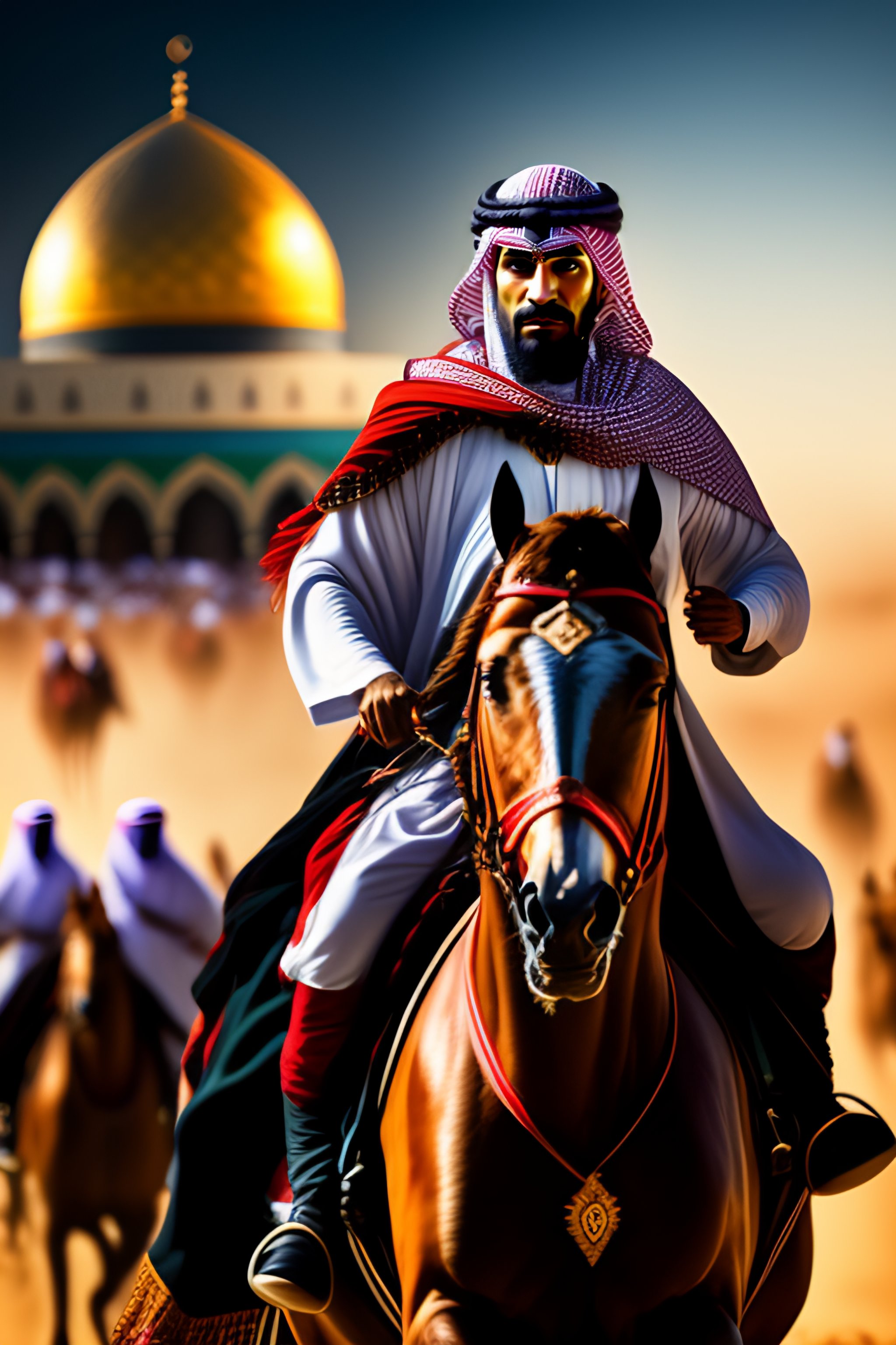 Lexica - Palestinian warrior,arabic warrior,1000,epic, 50mm lense,life ...