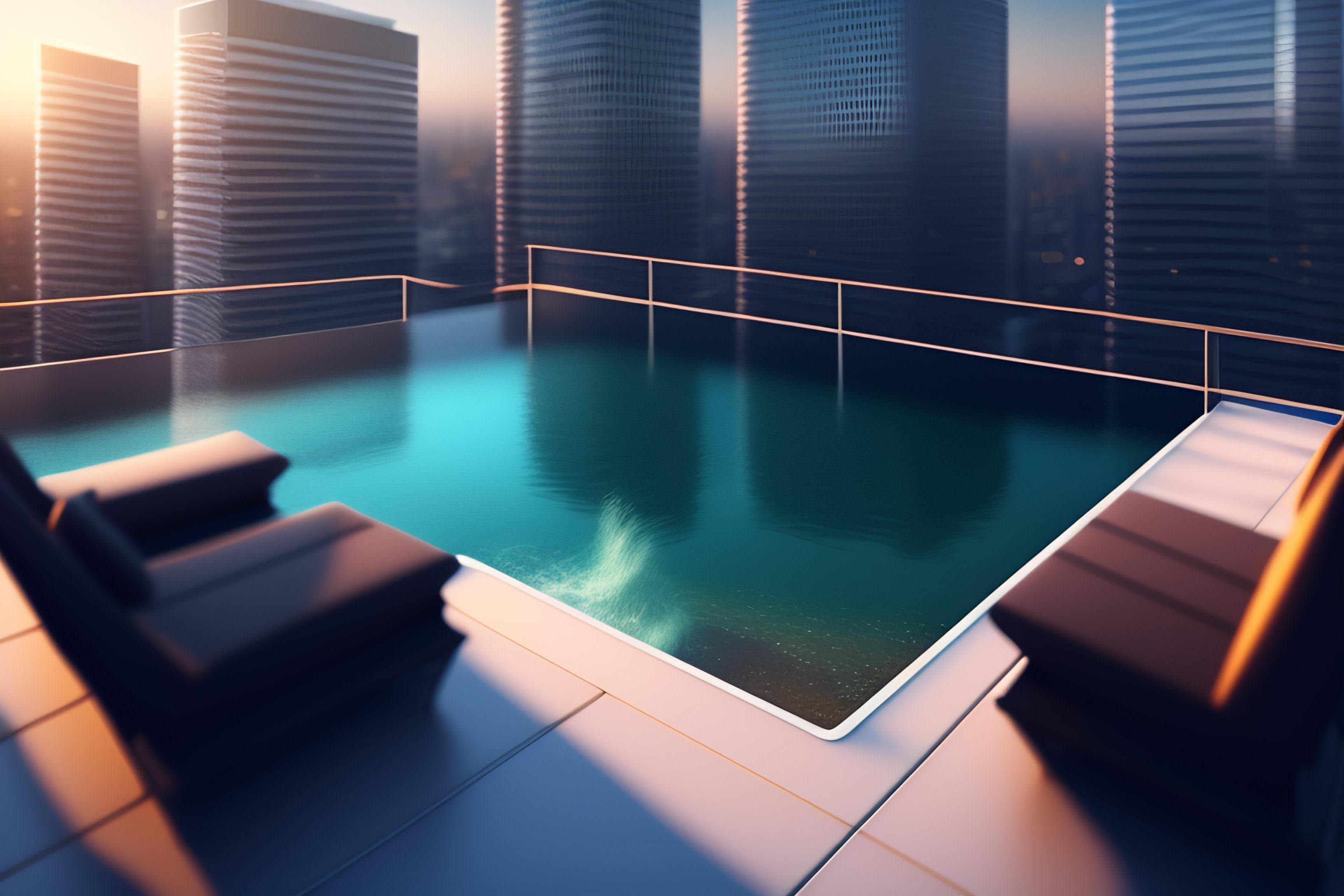 Lexica - Video studio on the roof of a skyscraper, artstation, floor ...