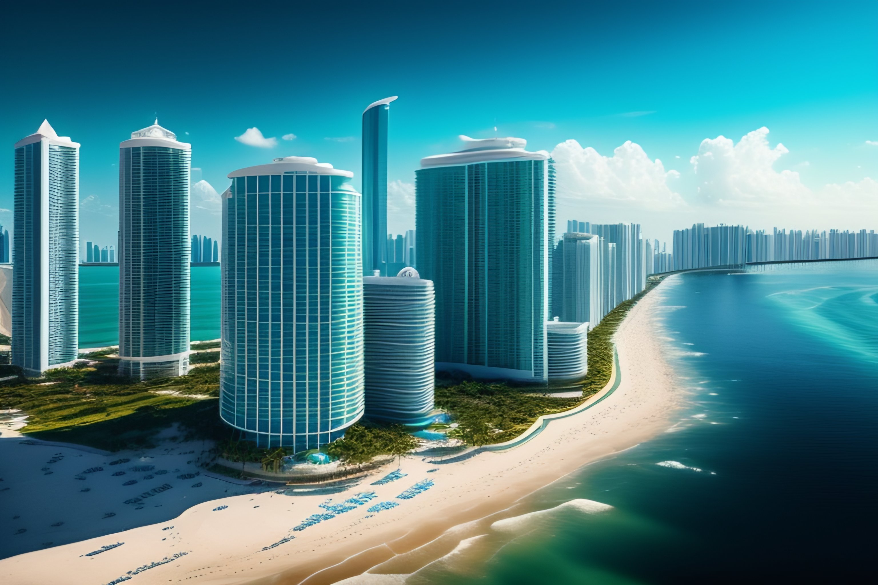 Lexica - A futuristic miami city