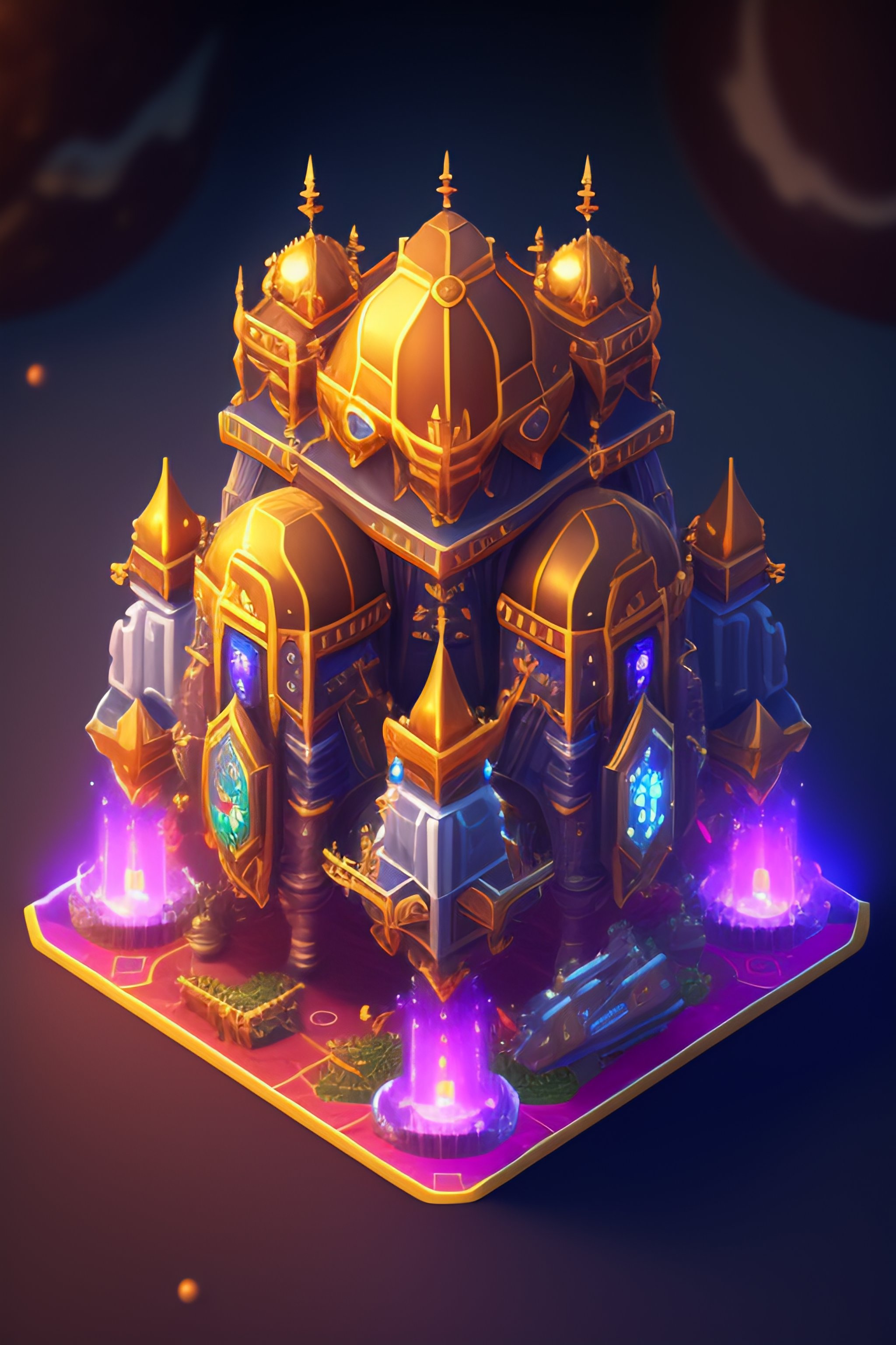 Lexica - Space ship castle by blizzard entertainment, mobile game asset ...