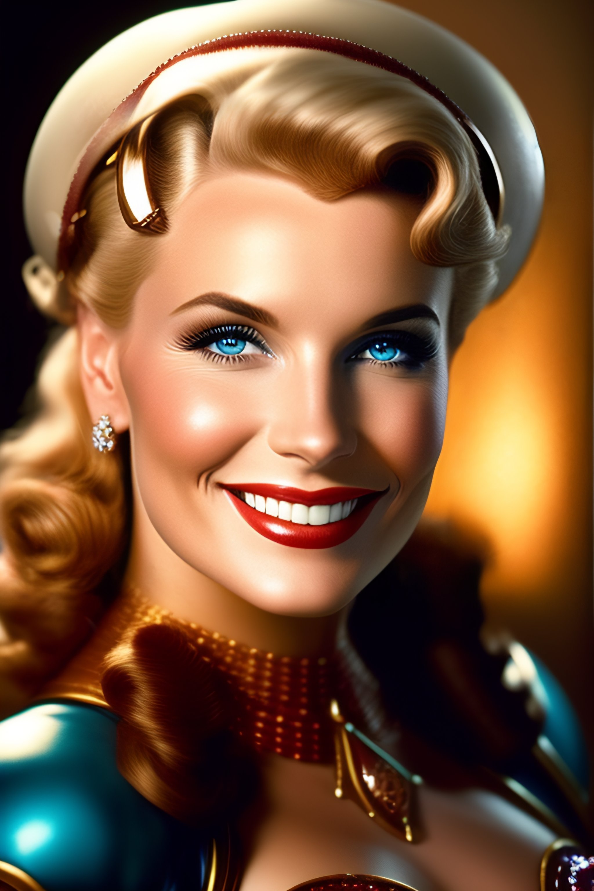 Lexica - Merilin Monroe smiling android Viking