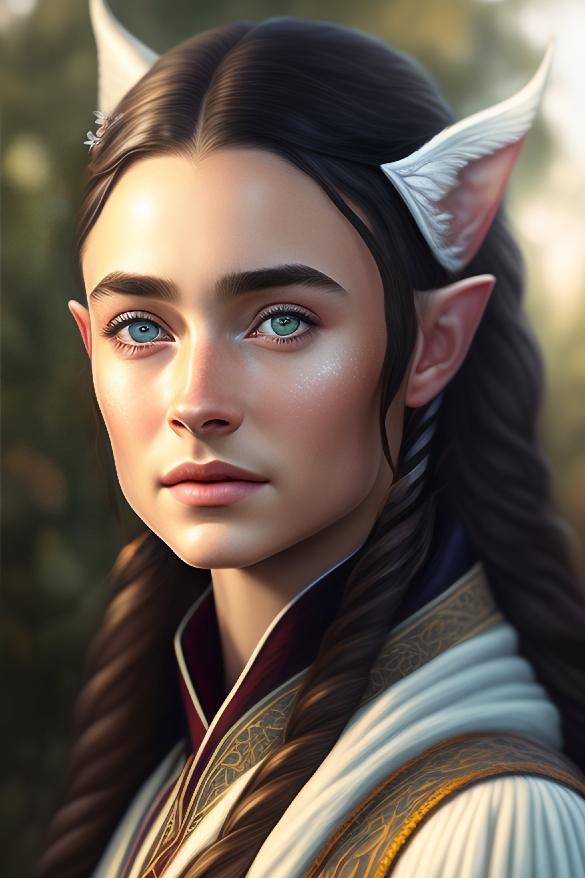 Lexica - Photo of Raffey Cassidy as an elf with long pointed ears in ...