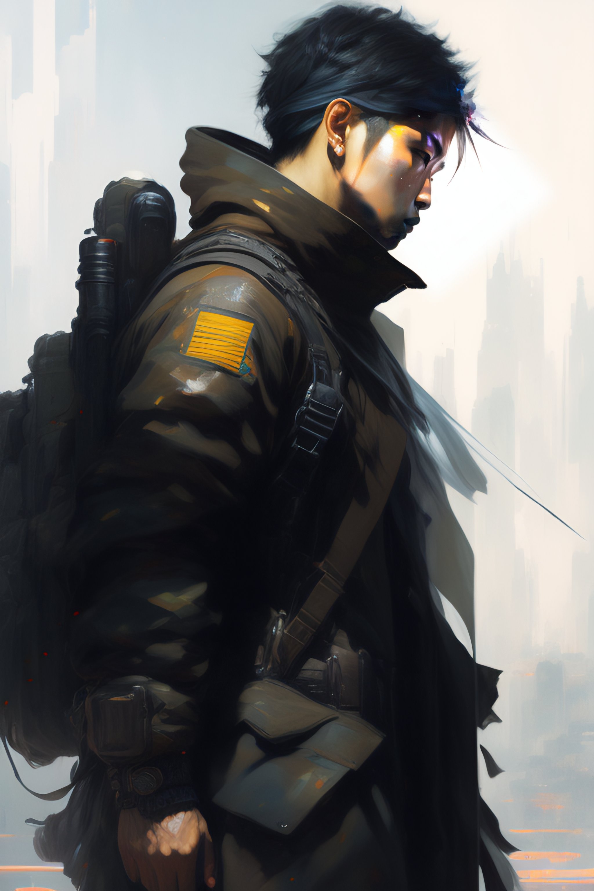 Lexica - Gojo satoru, painting, collaborative artwork of greg ruthowski ...