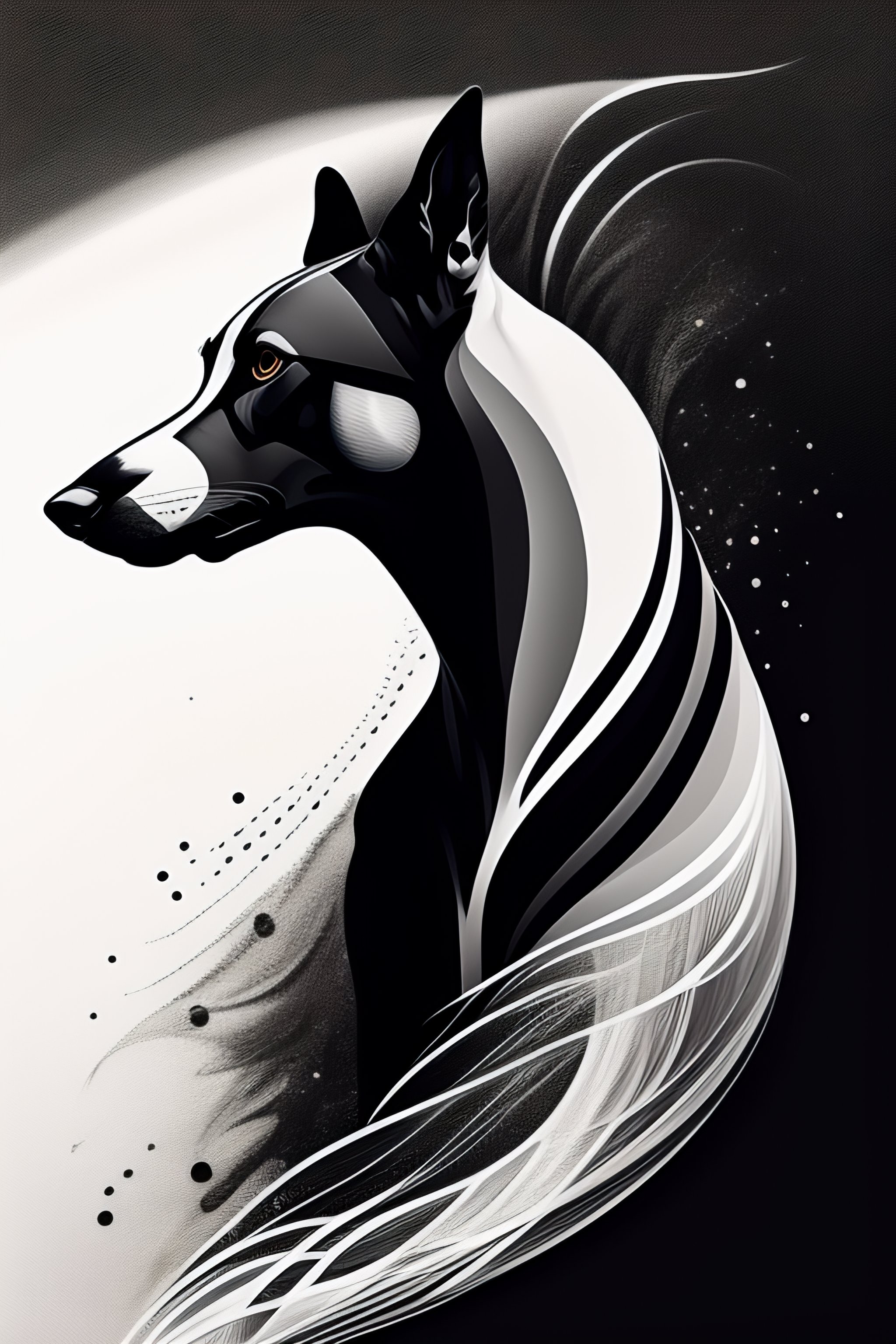 Lexica - A beautiful design of minimalist running greyhound by quibe ...