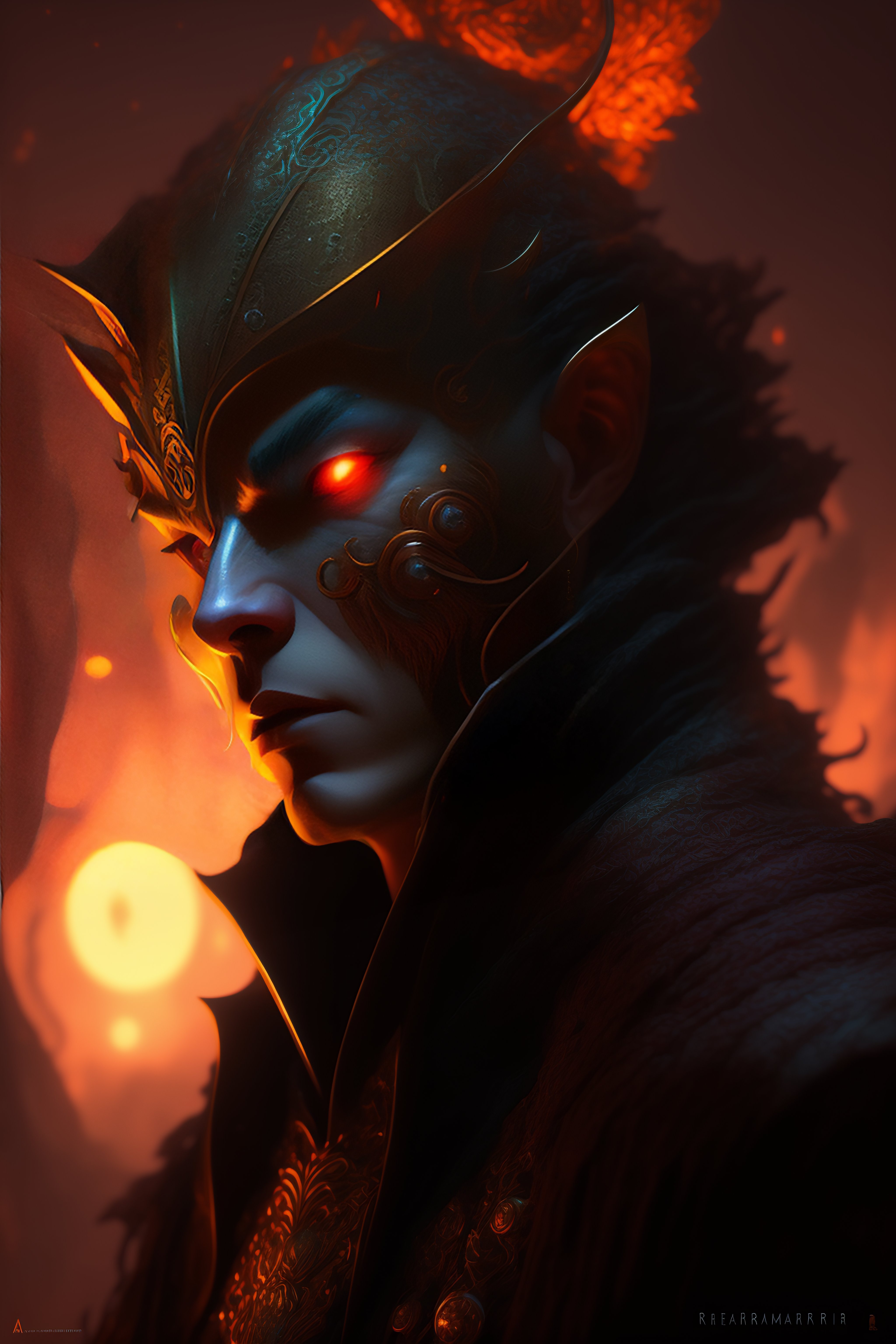 Lexica - 3D advanced digital art, portrait of a ghastly monster ...