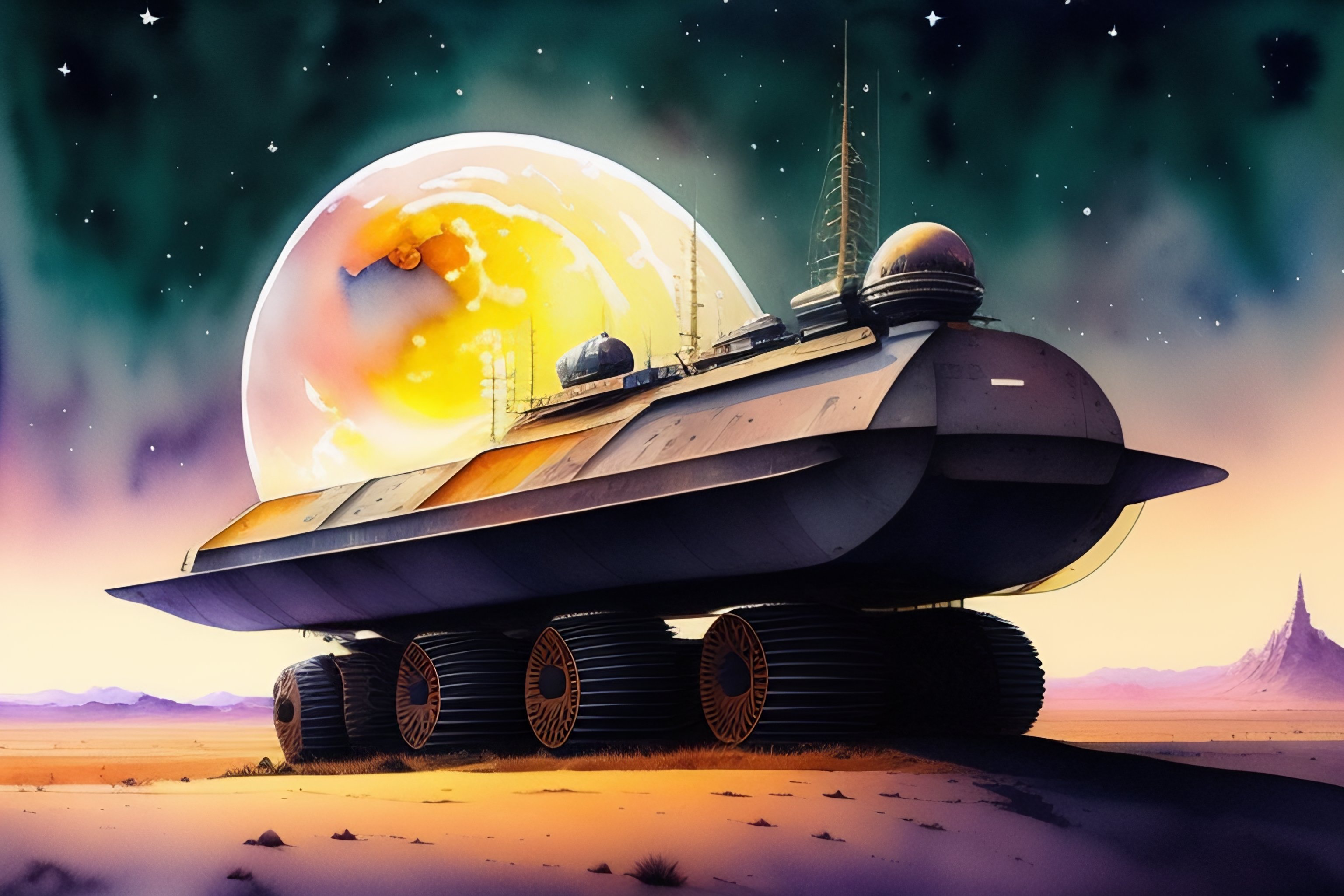 Sci Fi Moon Rover