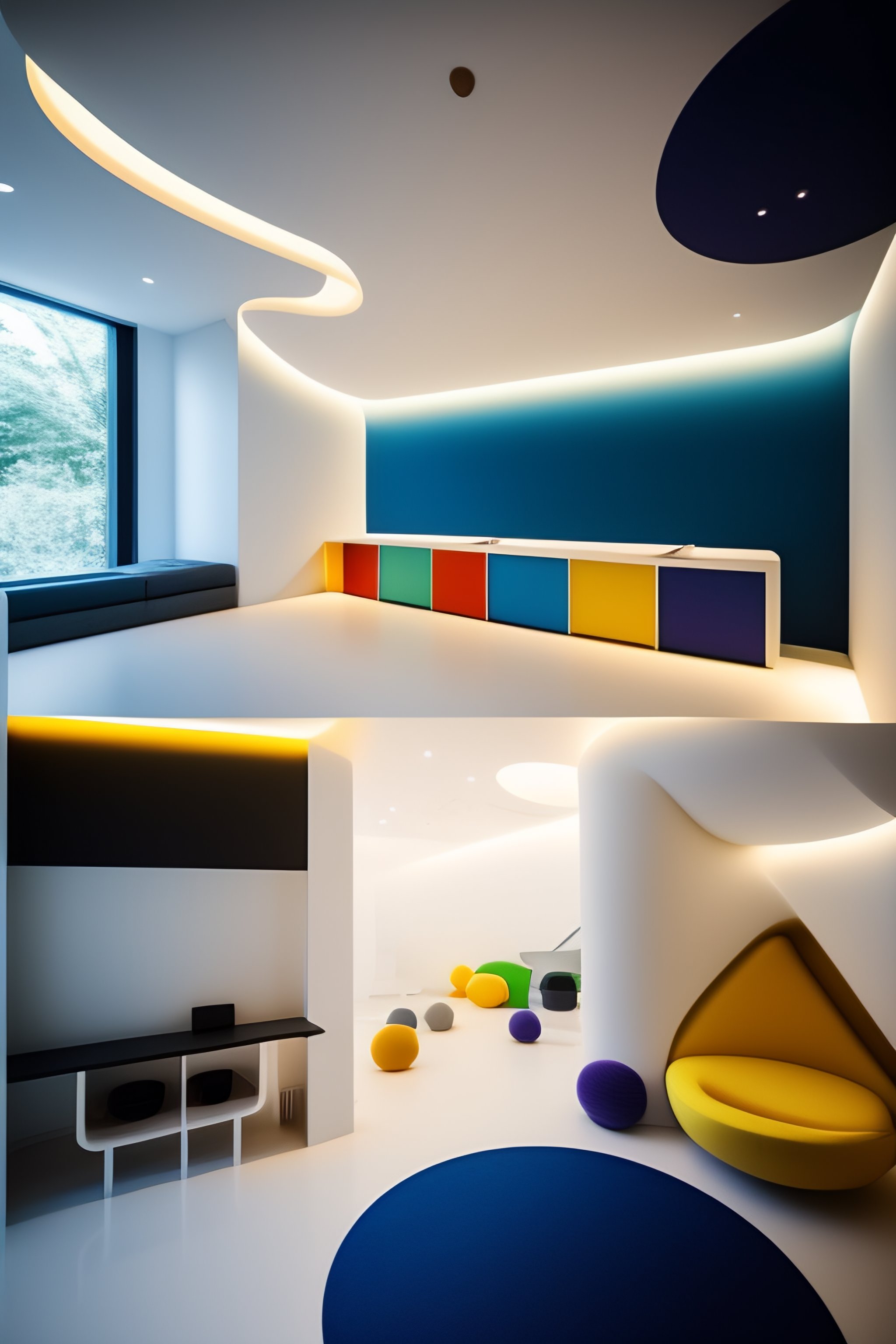 Lexica - Daycare for adults, white, minimal, interior design, washrooms ...