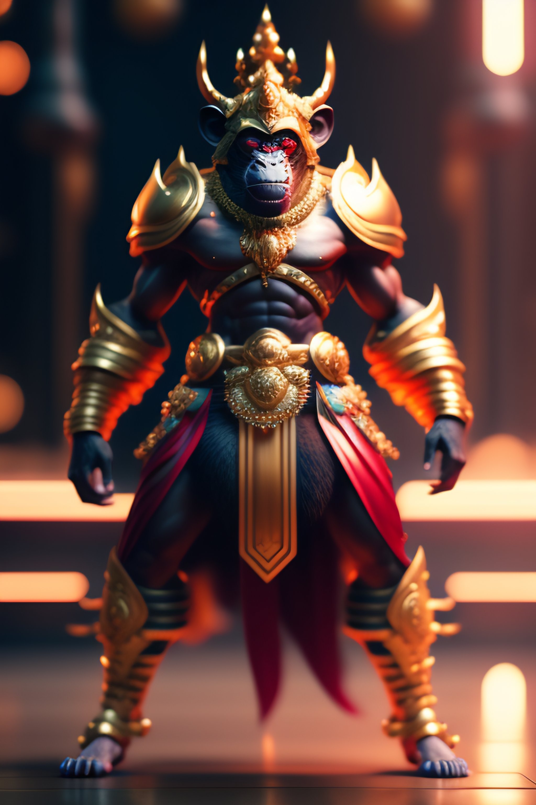 Lexica - Monkey king, full body, sci - fi, concept art, trend on ...