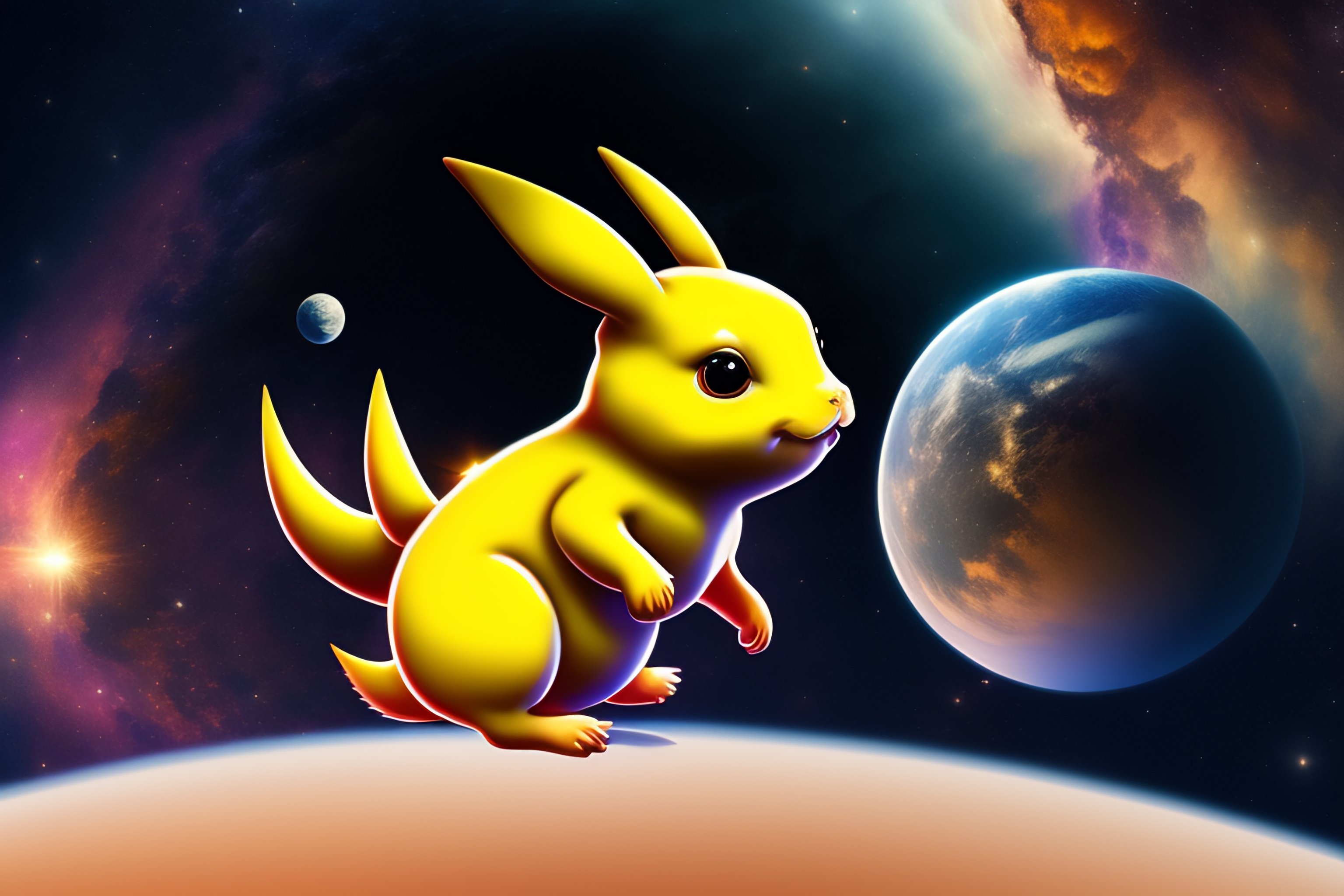 Lexica - Space pickachu