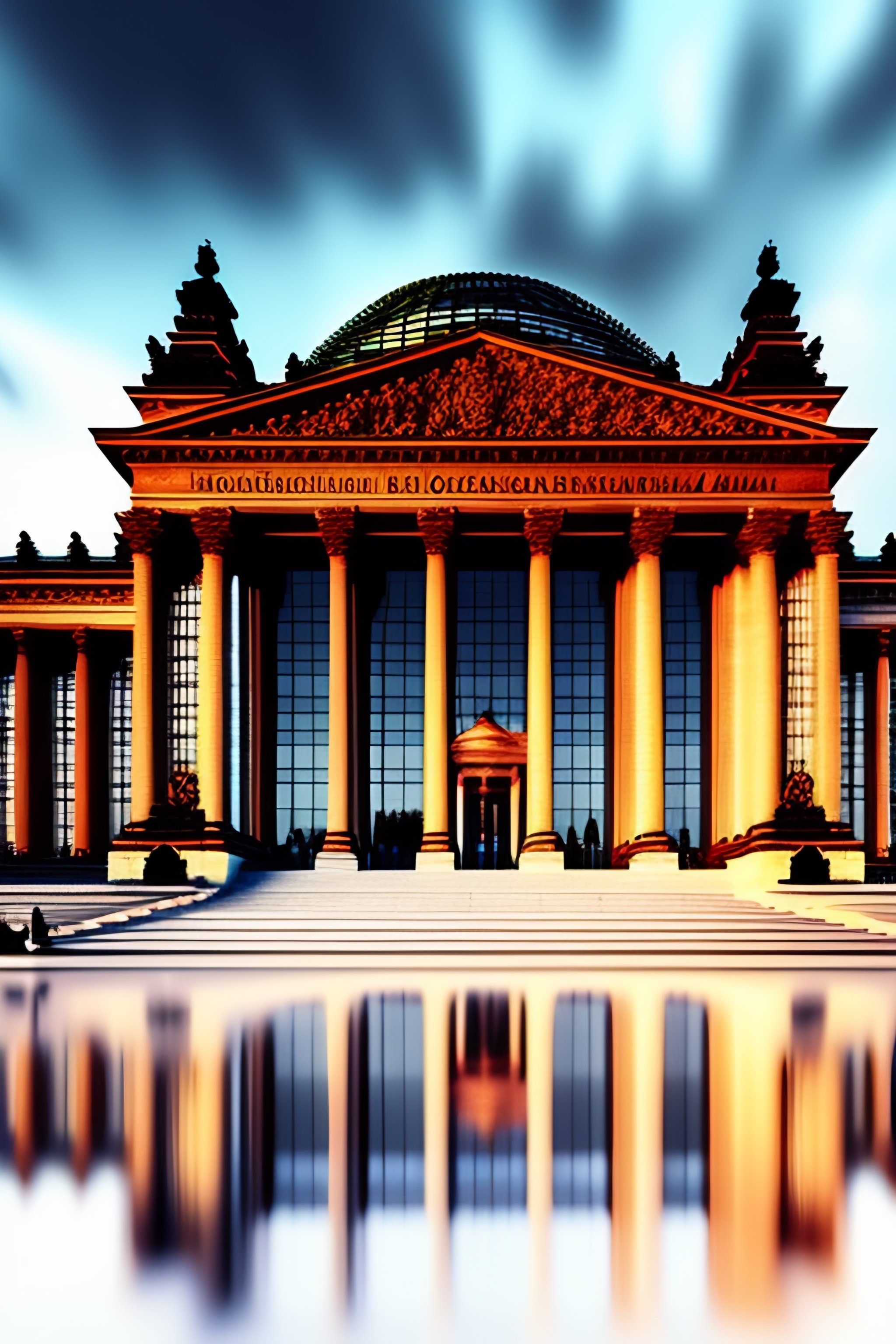 Lexica - Reichstag Germany digital drawing