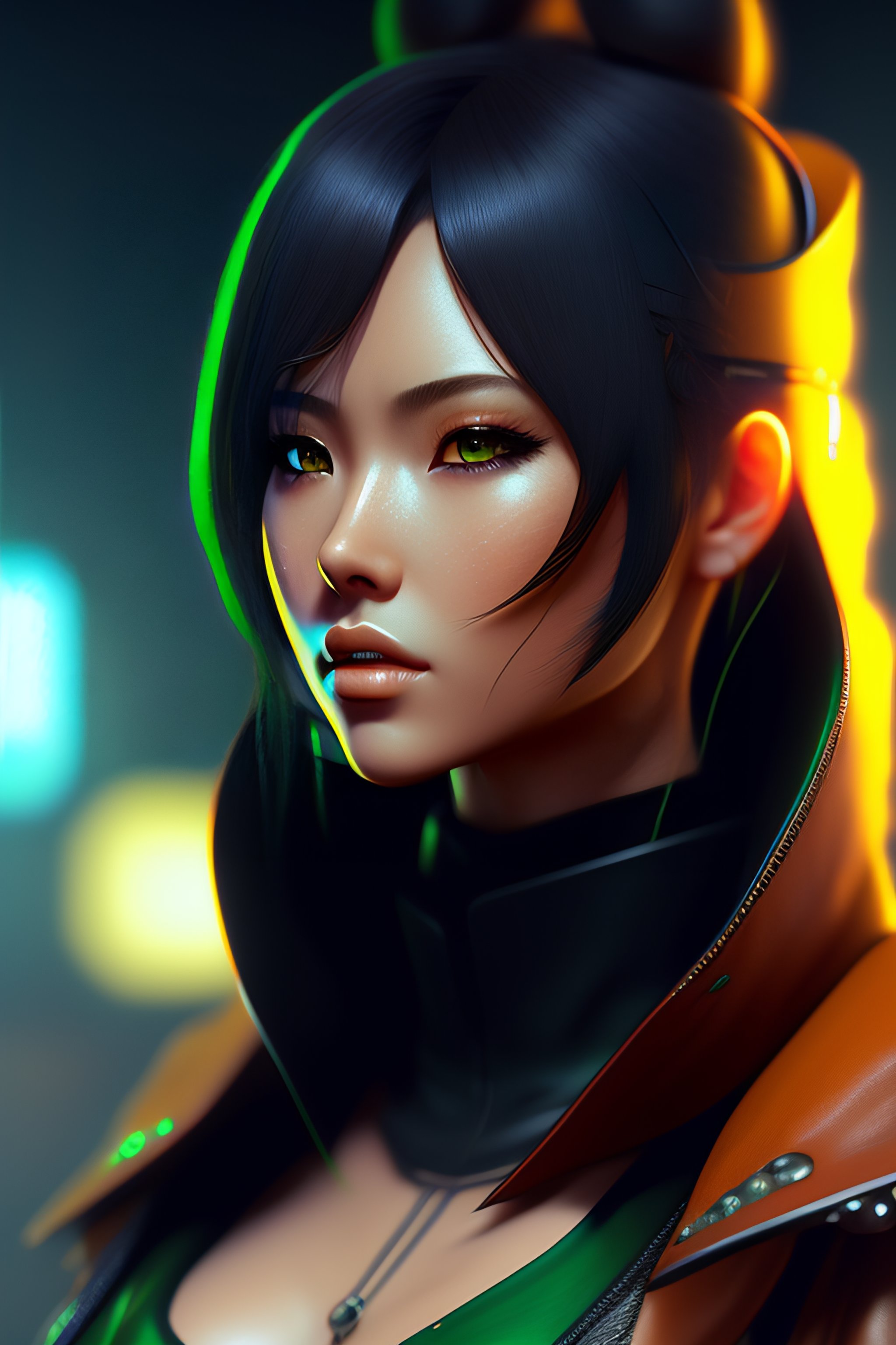 Lexica - Cyberpunk fashion, character design humanoid, realistic shaded ...