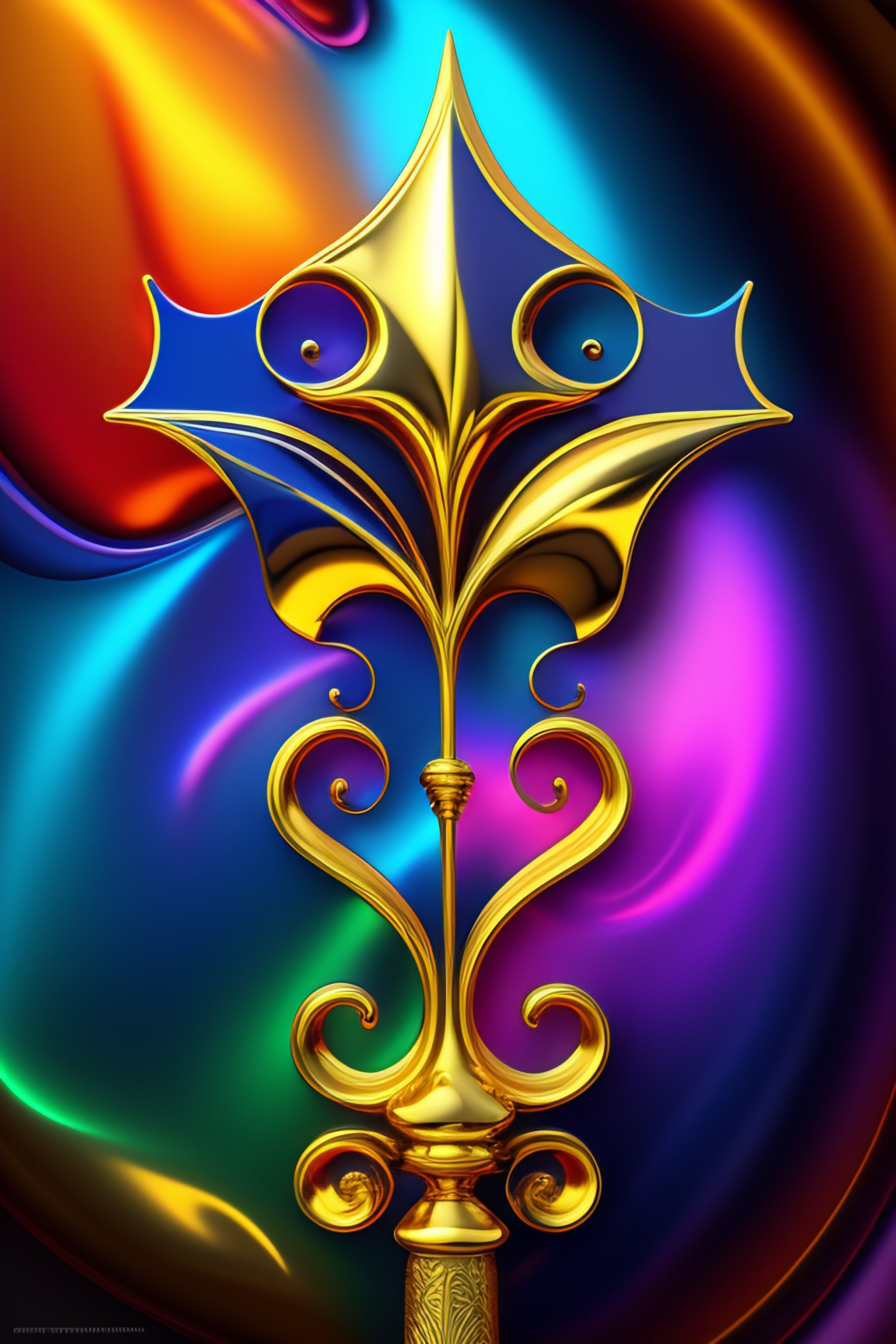 Lexica - Intricate five star enchanted wand by pablo picasso, oil on ...