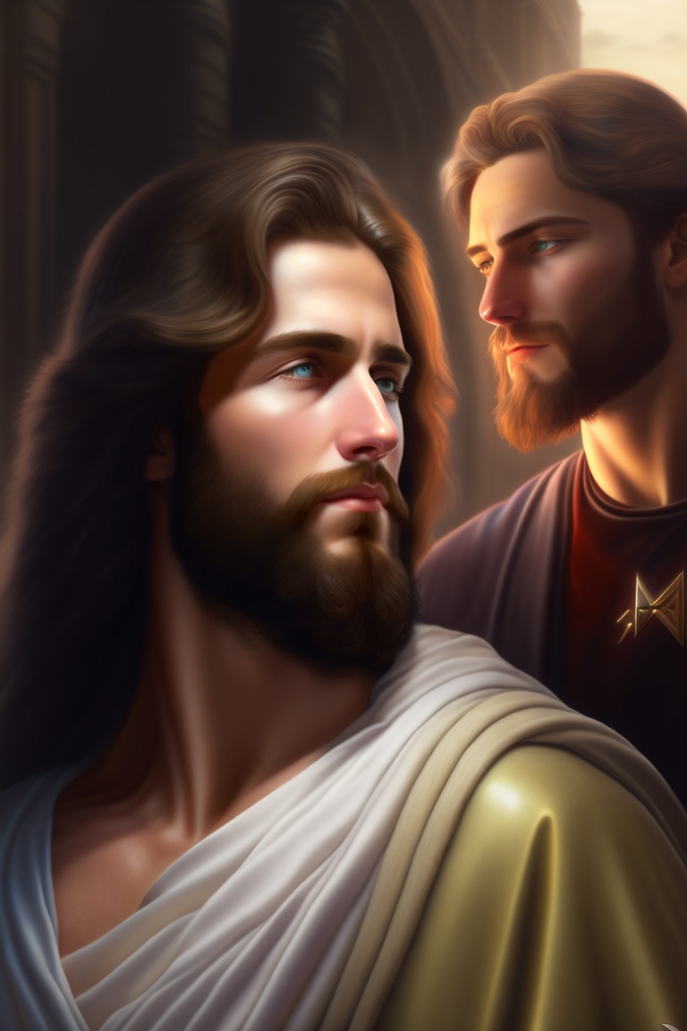 Lexica - Jesus Christ giving hope and light king, jesus rasing a nvidia ...