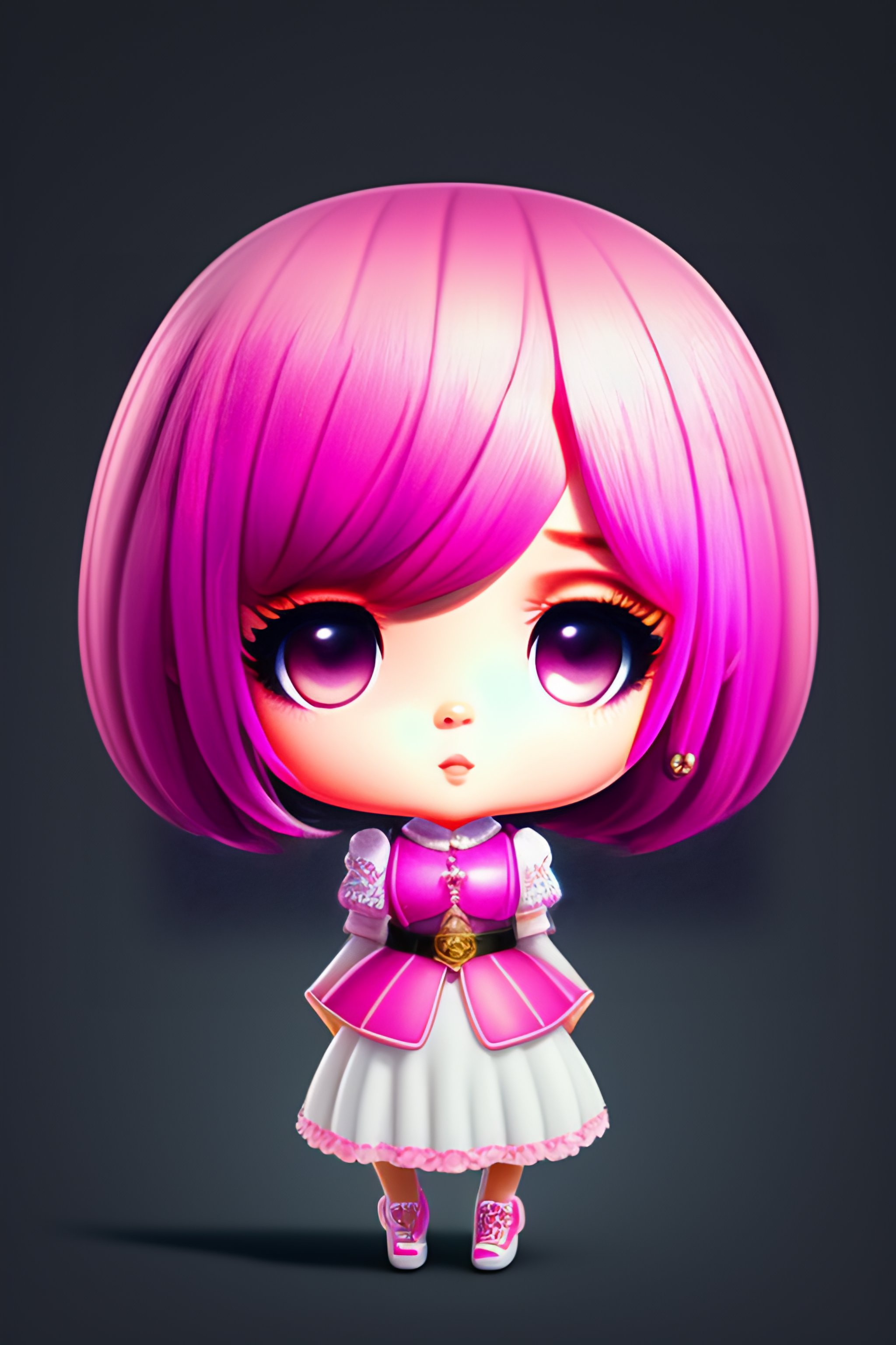 Lexica - Girl Chibi pink