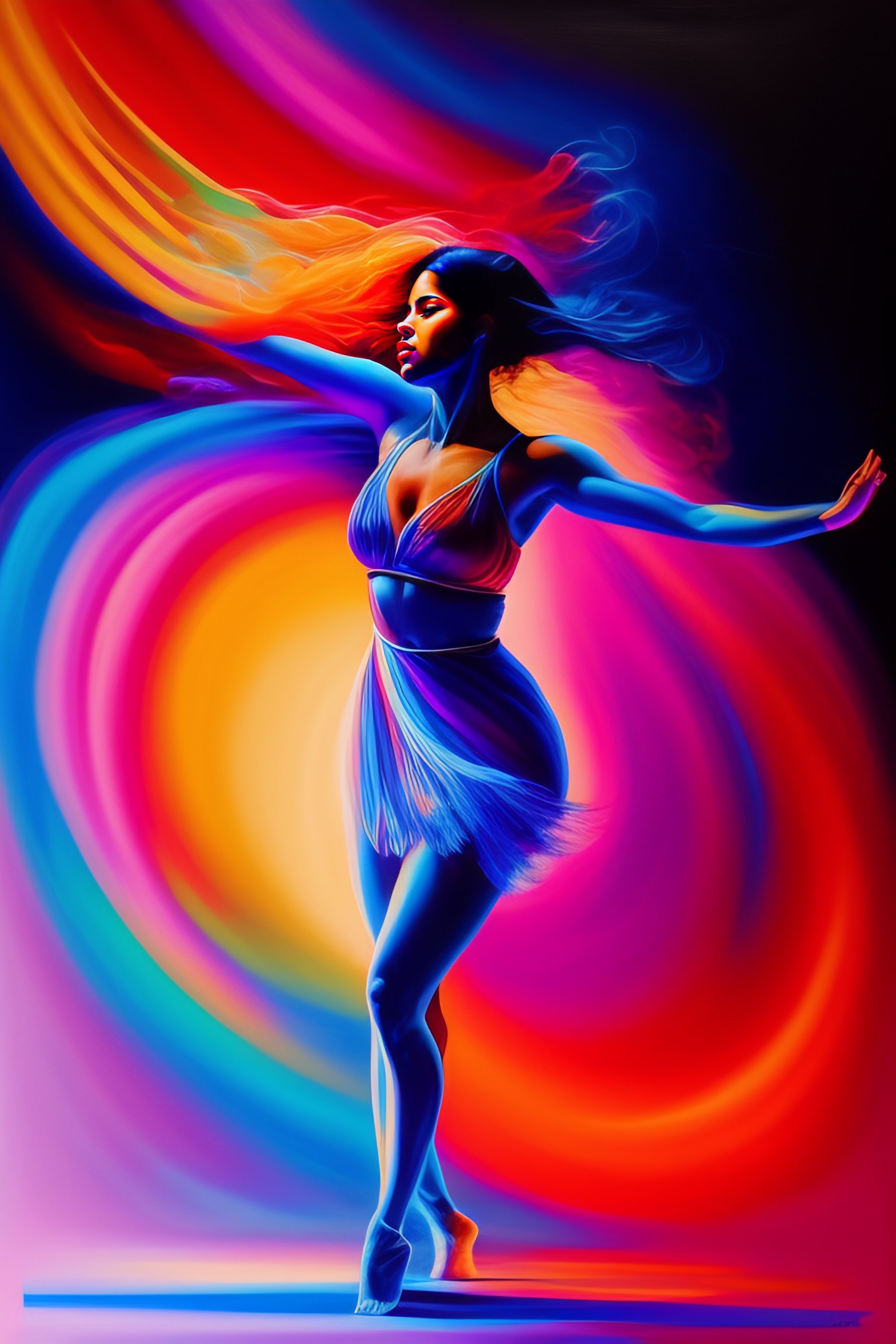 Lexica - Female dancer in movement, latin dance, super abstract ...