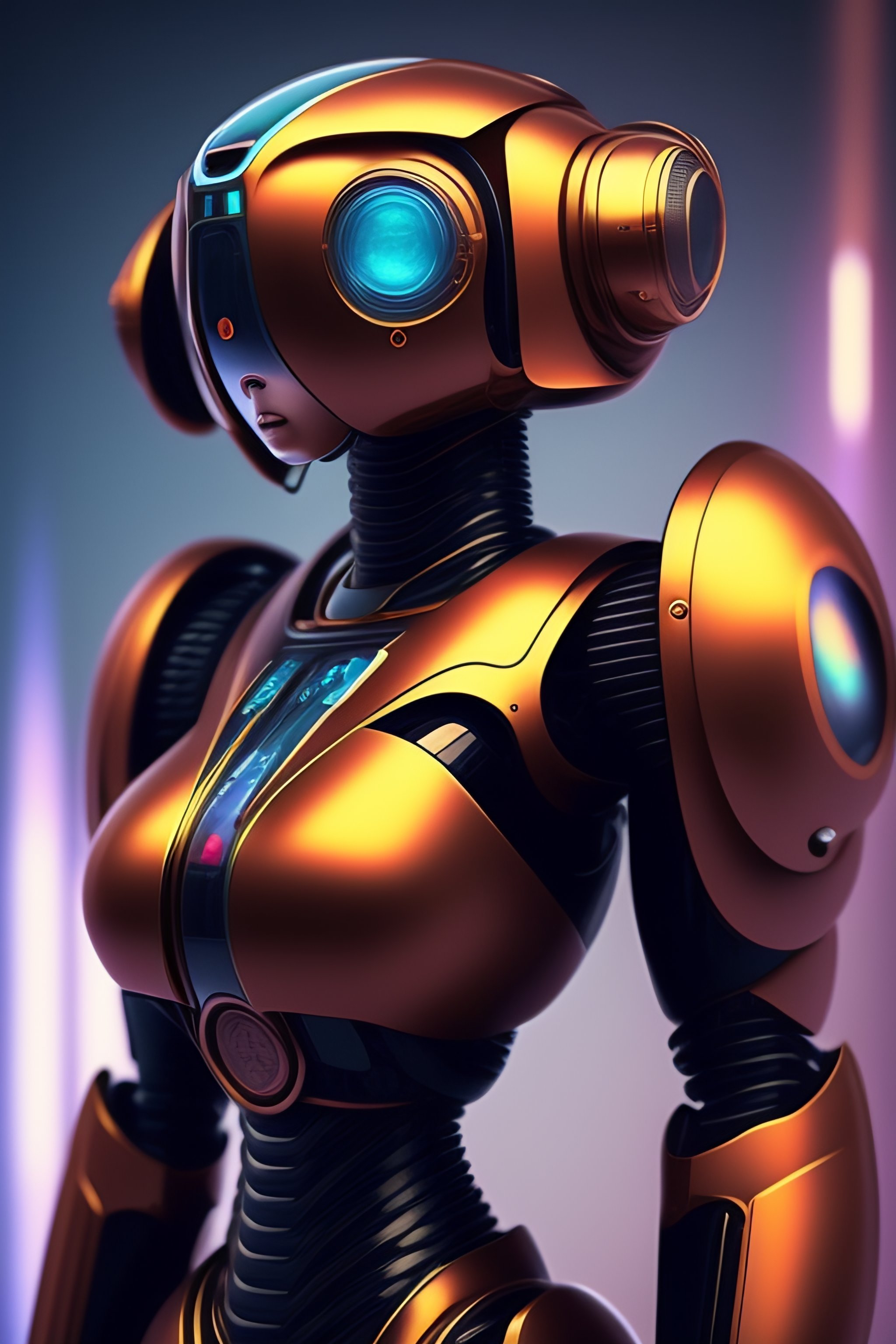 Lexica - Robots futurista con lentes