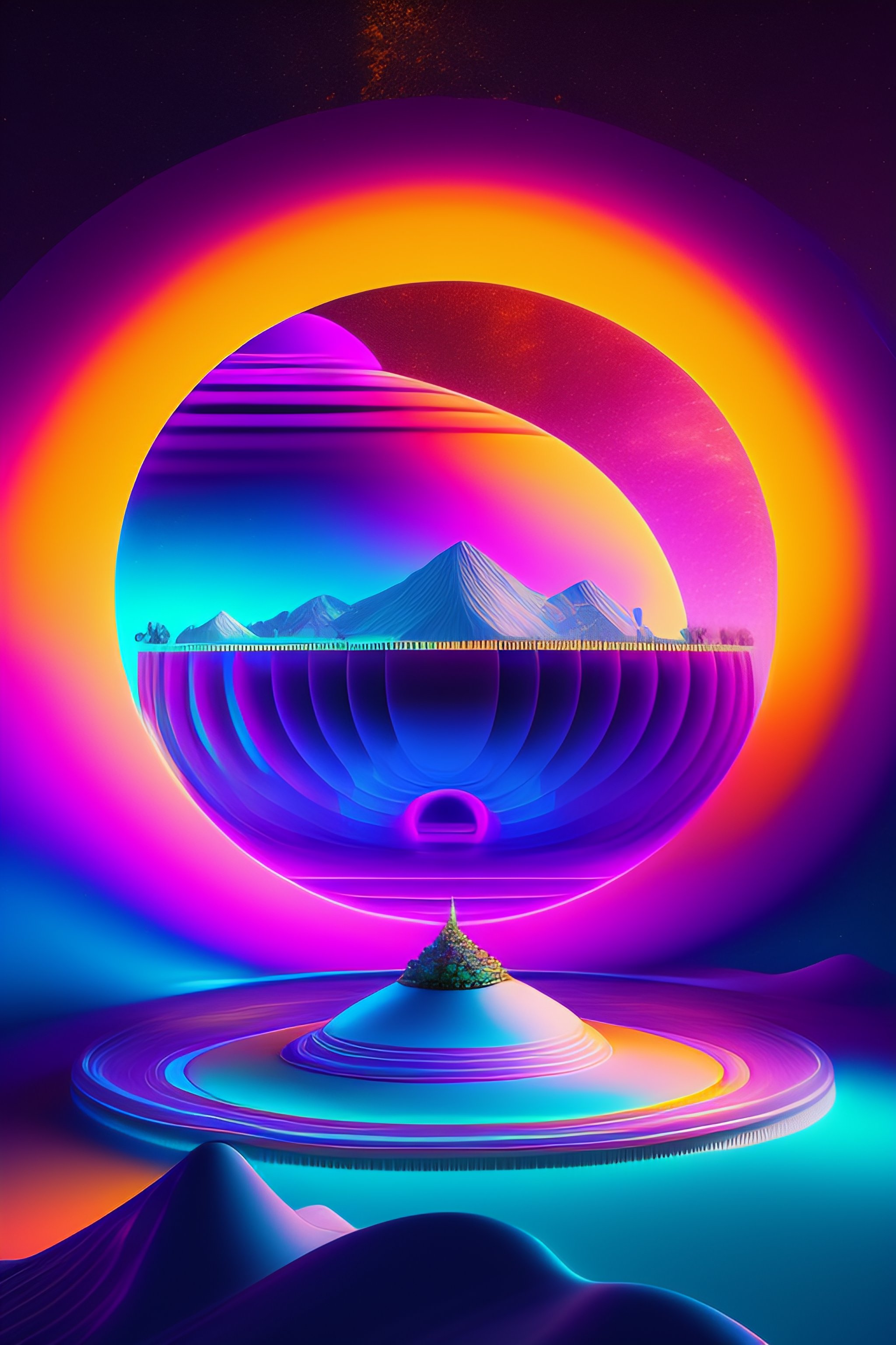 Lexica - Lenticular holographic 3D vaporwave/electrowave masterpiece ...