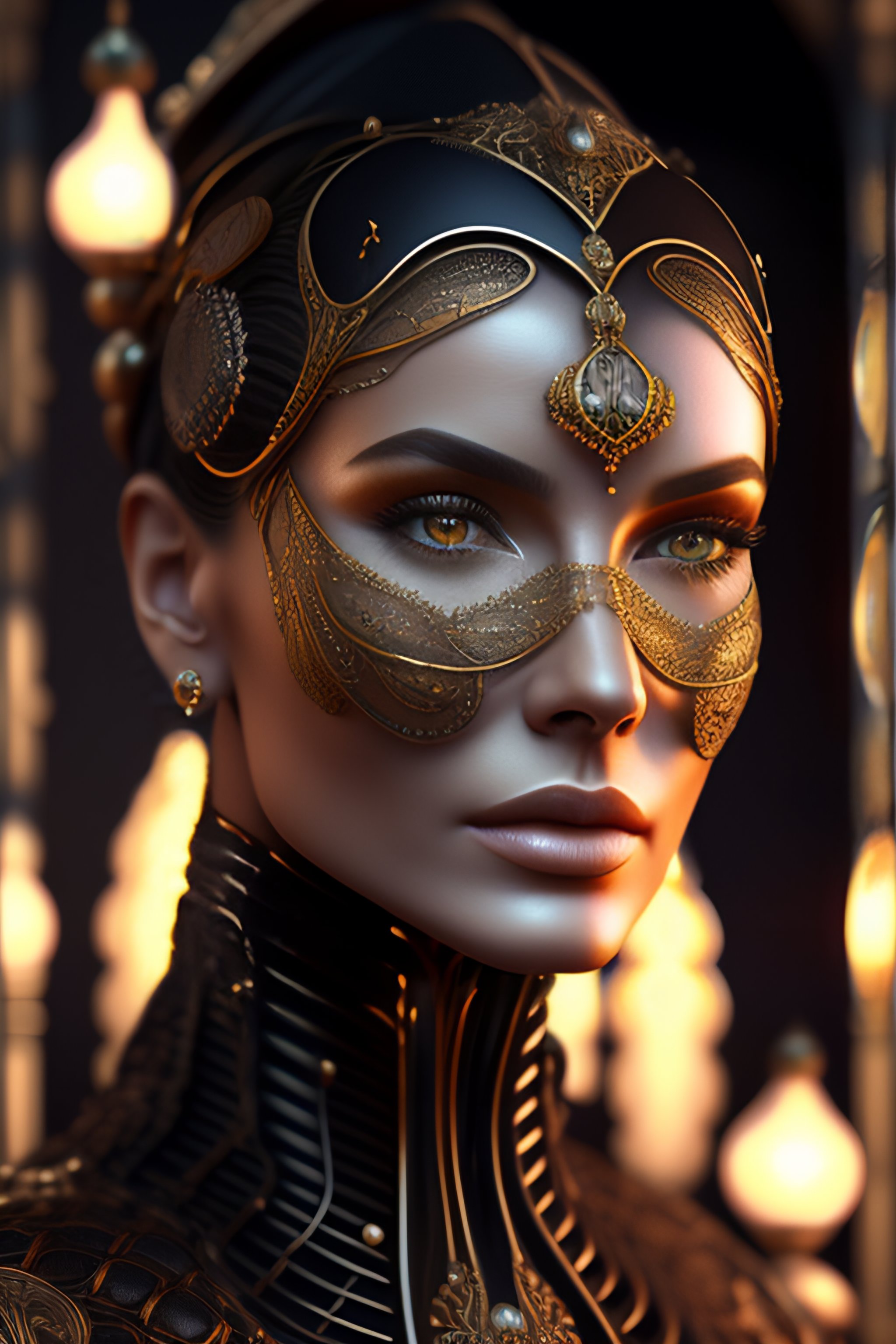 Lexica - Face coming out of a wall complex 3d render ultra detailed of ...